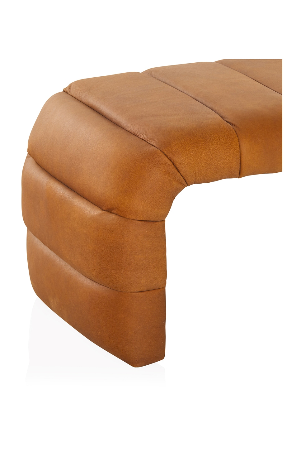Coco Republic Westwood Bench in Small & Brown Leather | REVOLVE