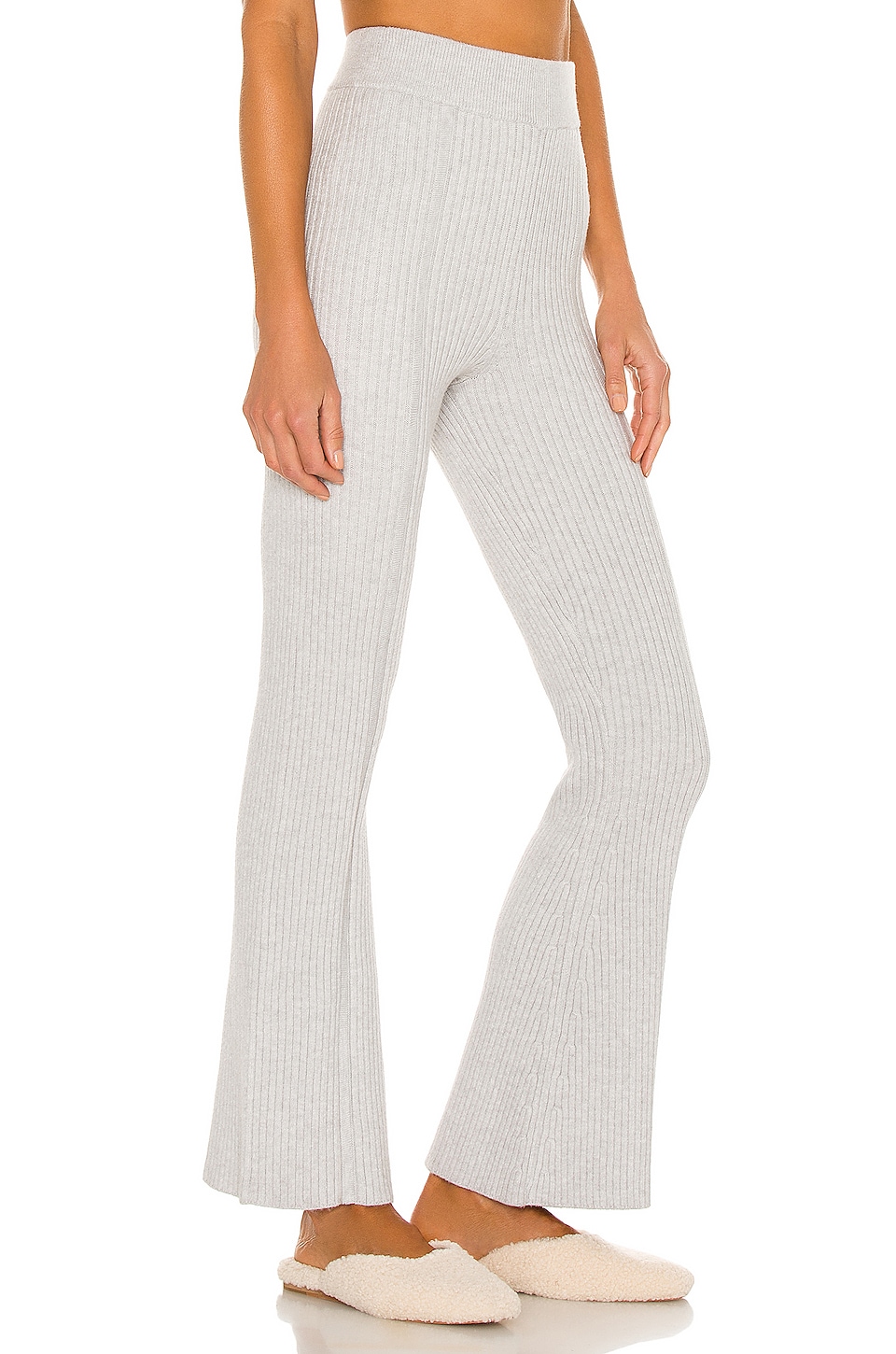 Camila Coelho Samira Knit Pant in Light Heather Grey | REVOLVE