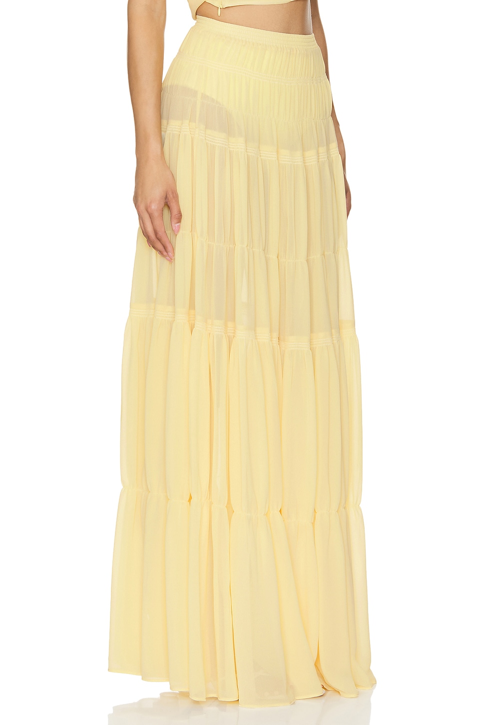 Camila Coelho Yara Maxi Skirt in Sunlight Yellow | REVOLVE