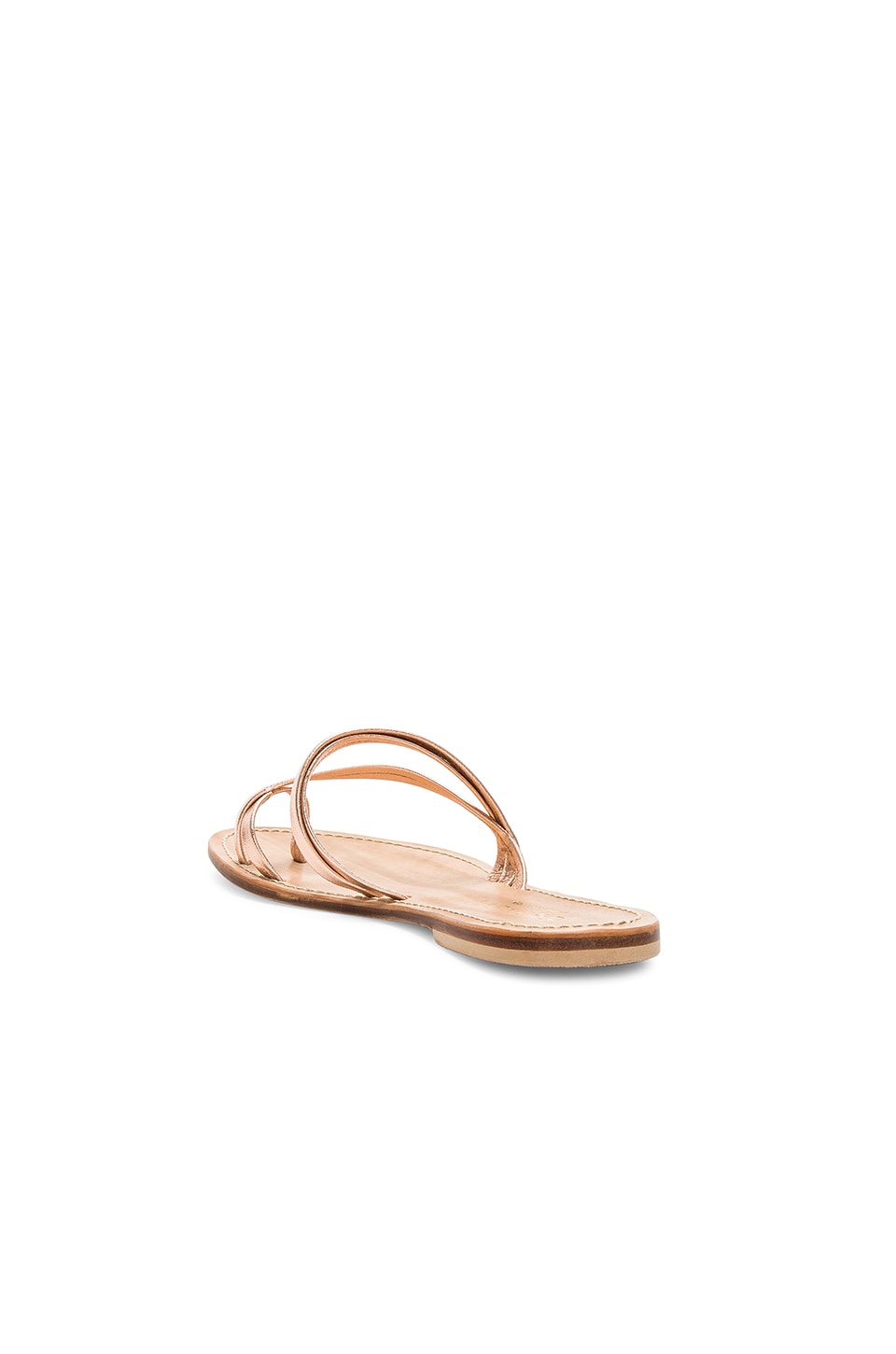 CoRNETTI Salina Sandal in Rose Gold Laminate Calfskin | REVOLVE
