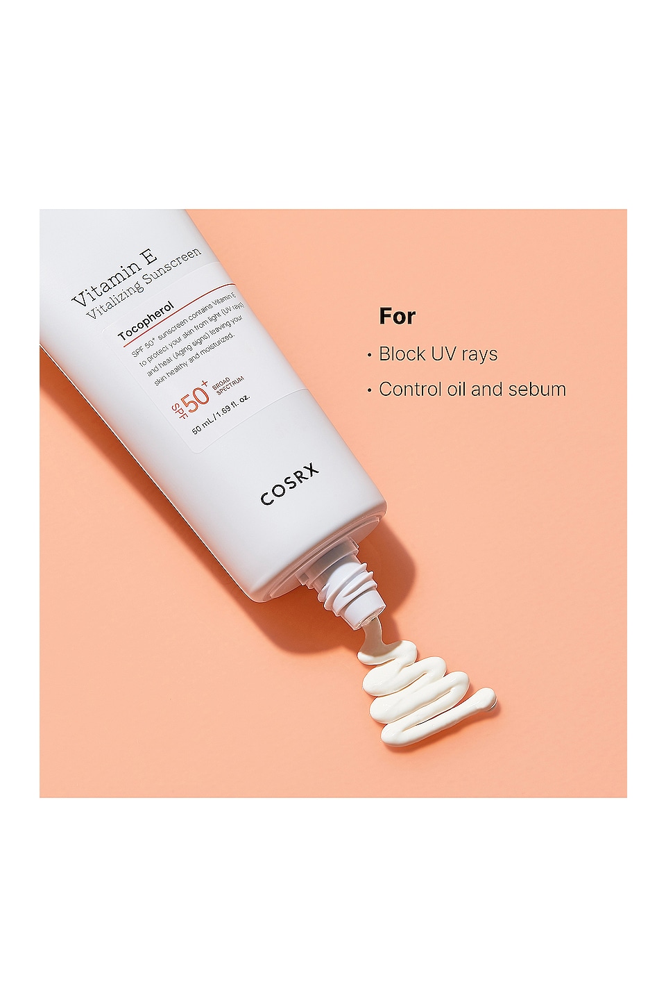COSRX Vitamin E Vitalizing Sunscreen SPF 50+ | REVOLVE