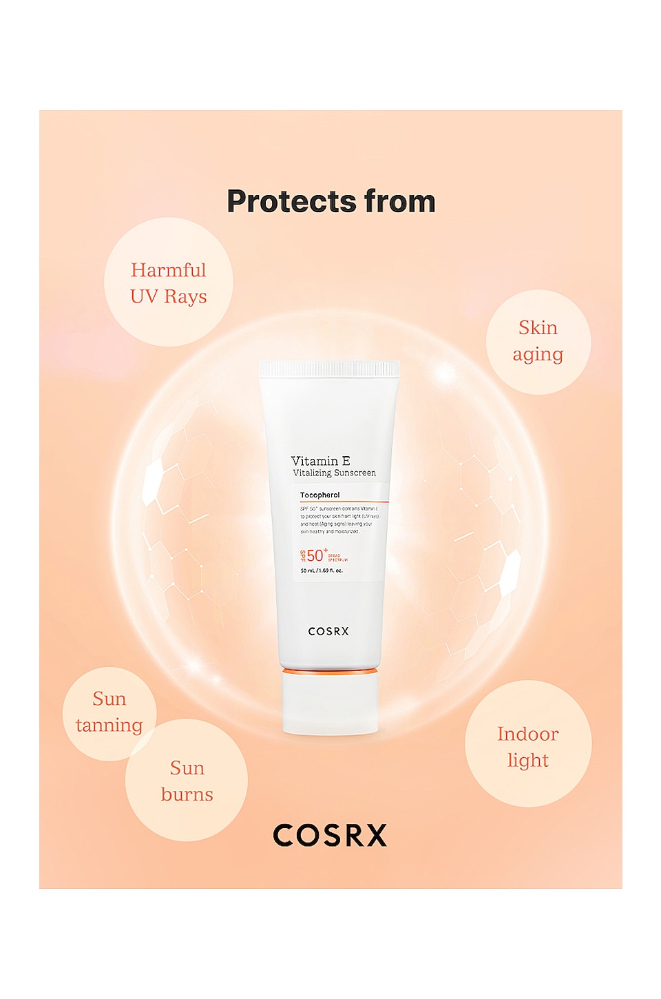 COSRX Vitamin E Vitalizing Sunscreen SPF 50+ | REVOLVE