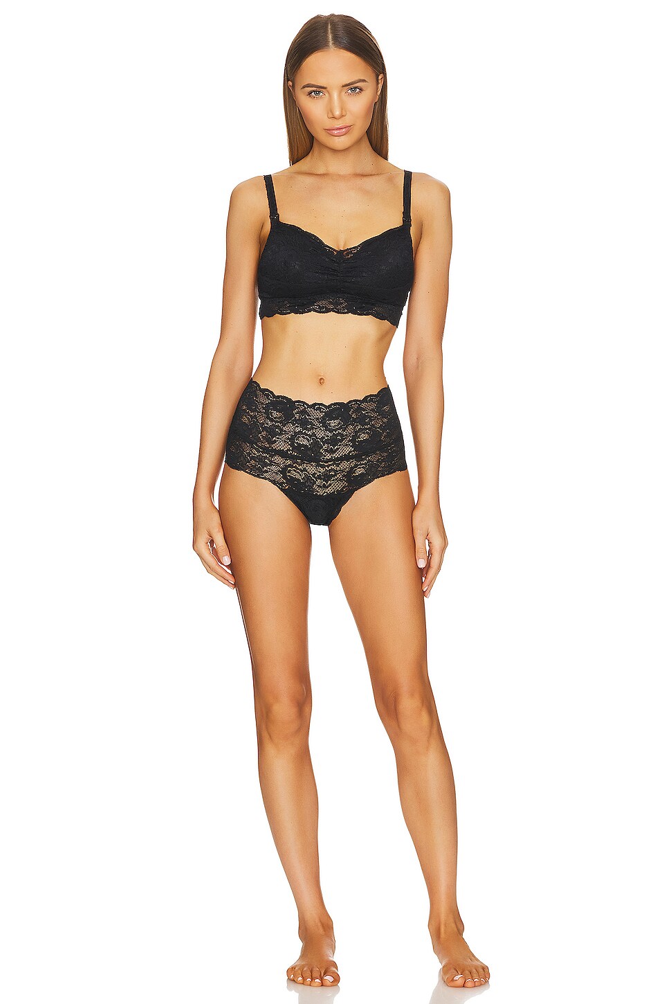 Cosabella High Rise Bikini in Black | REVOLVE