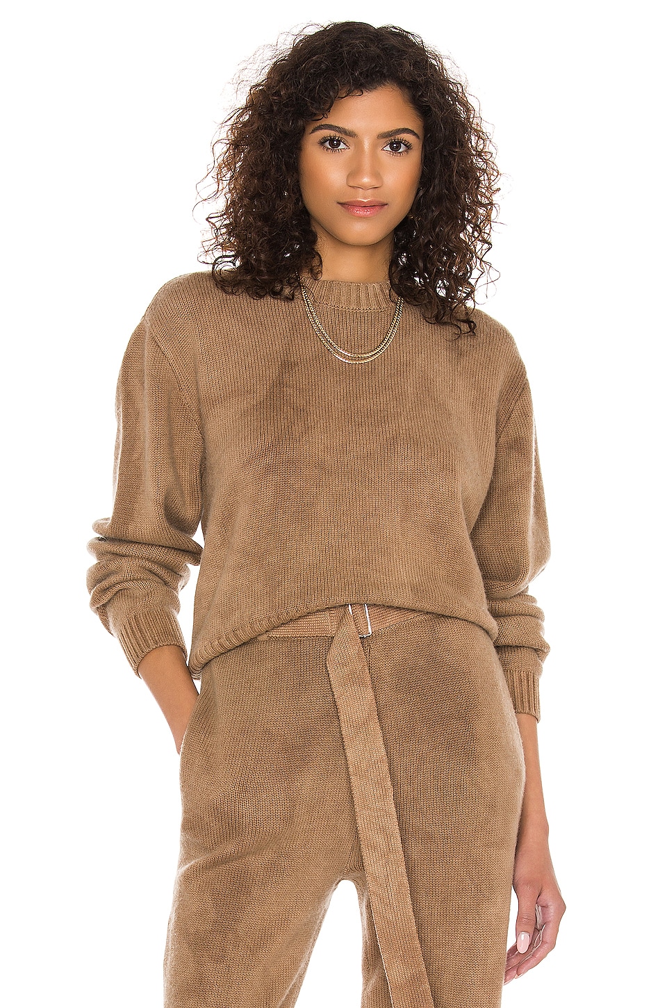 COTTON CITIZEN Lima Cashmere Crew in Toffee Mirage | REVOLVE