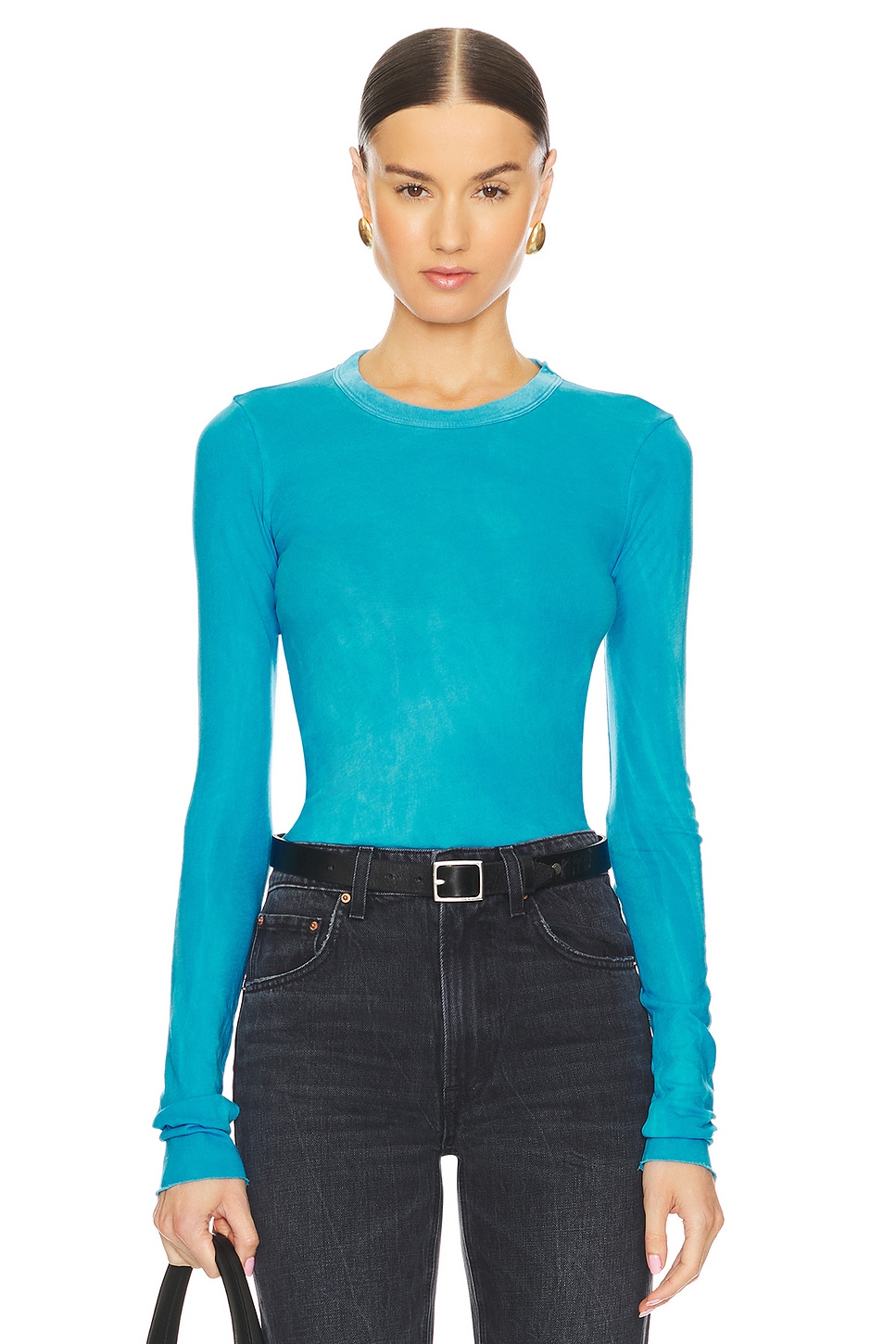 COTTON CITIZEN Marbella Long Sleeve Top in Vintage Sea Blue | REVOLVE