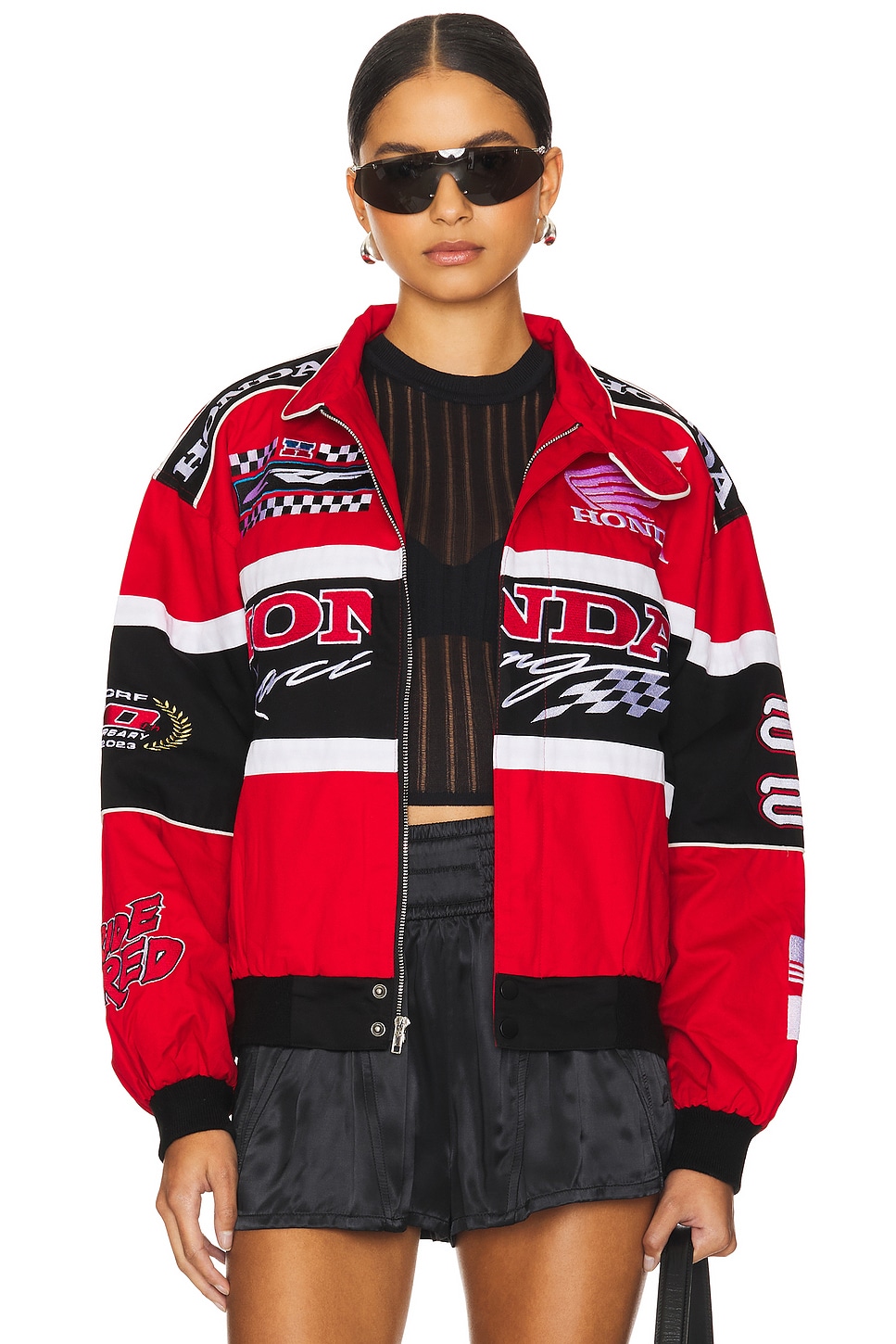 CPTN Apparel x Honda 50th Anniversary Race Jacket in Red | REVOLVE