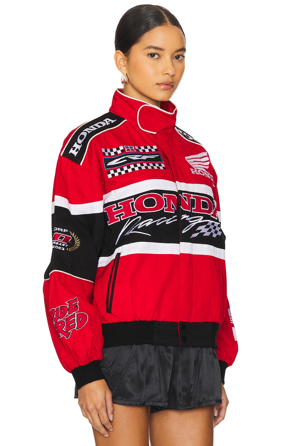 CPTN Apparel x Honda 50th Anniversary Race Jacket in Red | REVOLVE
