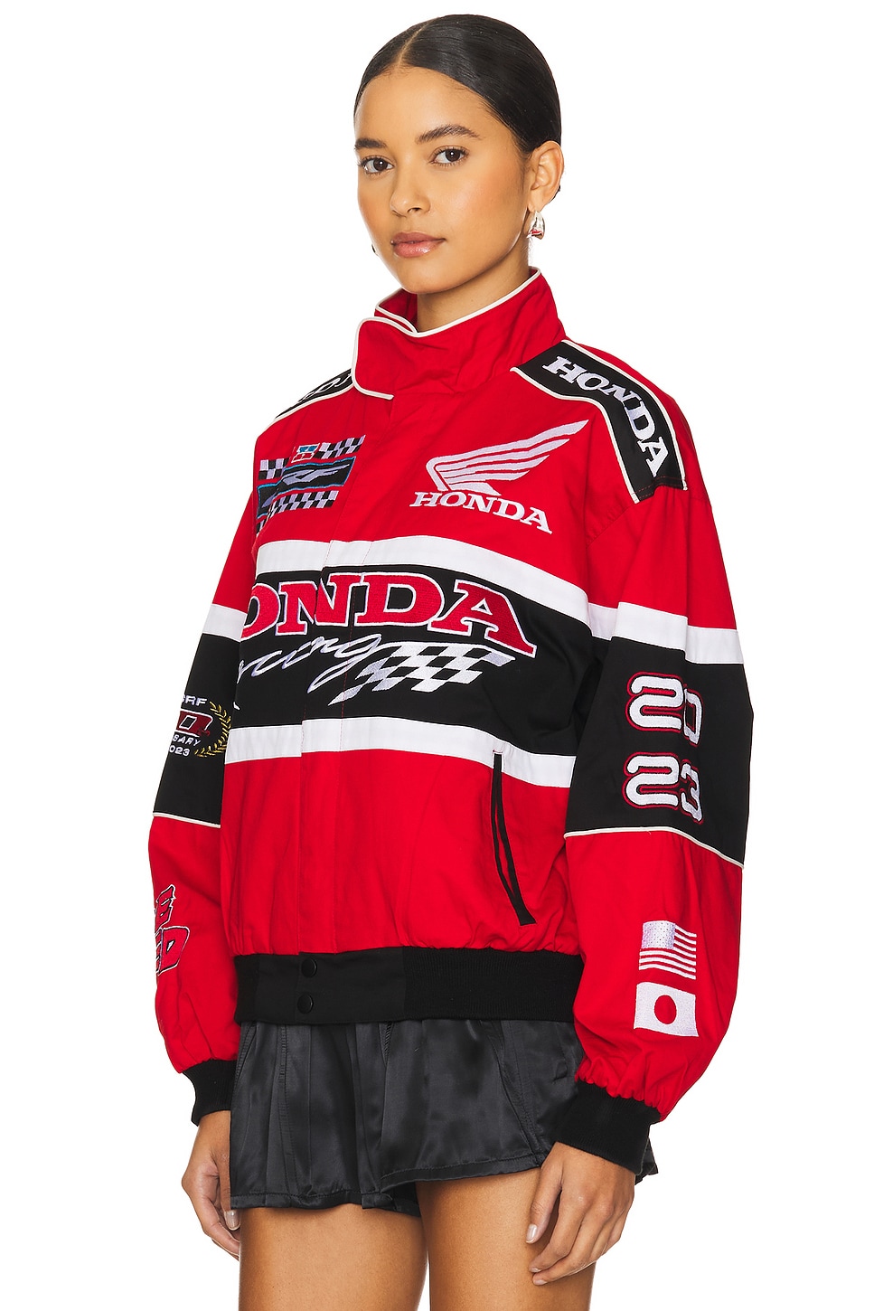 CPTN Apparel x Honda 50th Anniversary Race Jacket in Red | REVOLVE