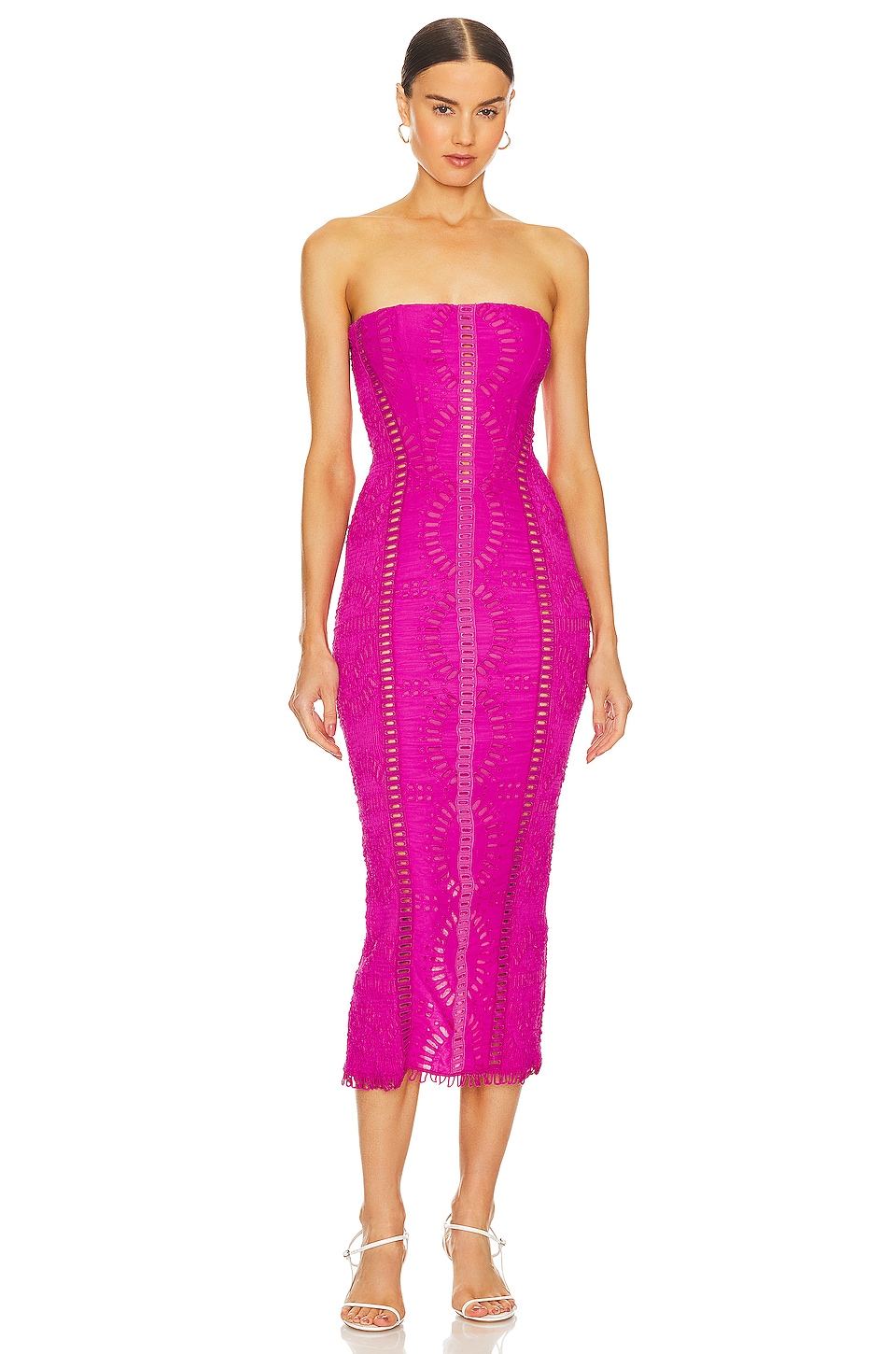Charo Ruiz Ibiza Ynisa Dress in Hot Pink | REVOLVE