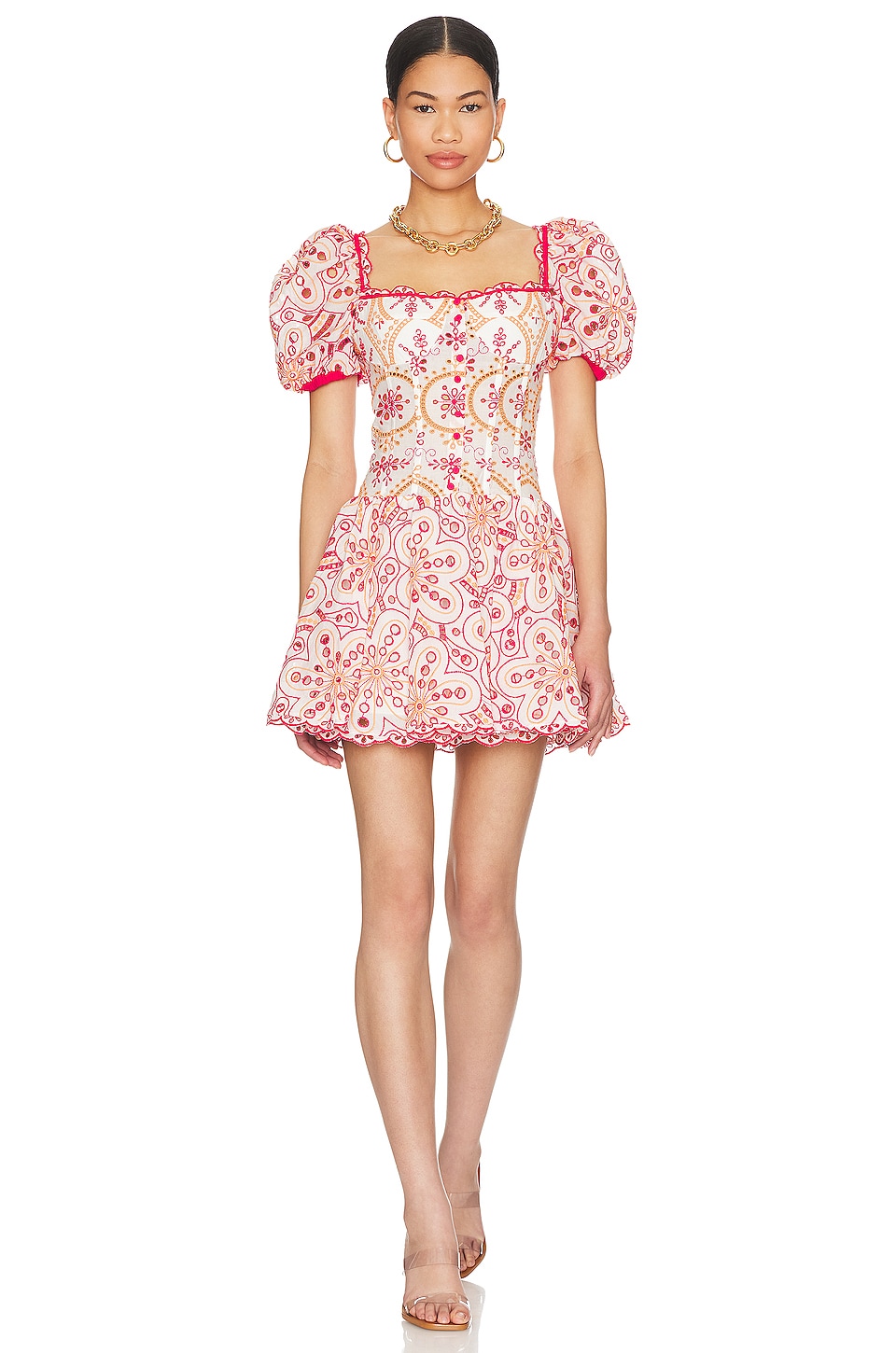 Charo Ruiz Ibiza Yara Mini Dress in Orange Fruition | REVOLVE