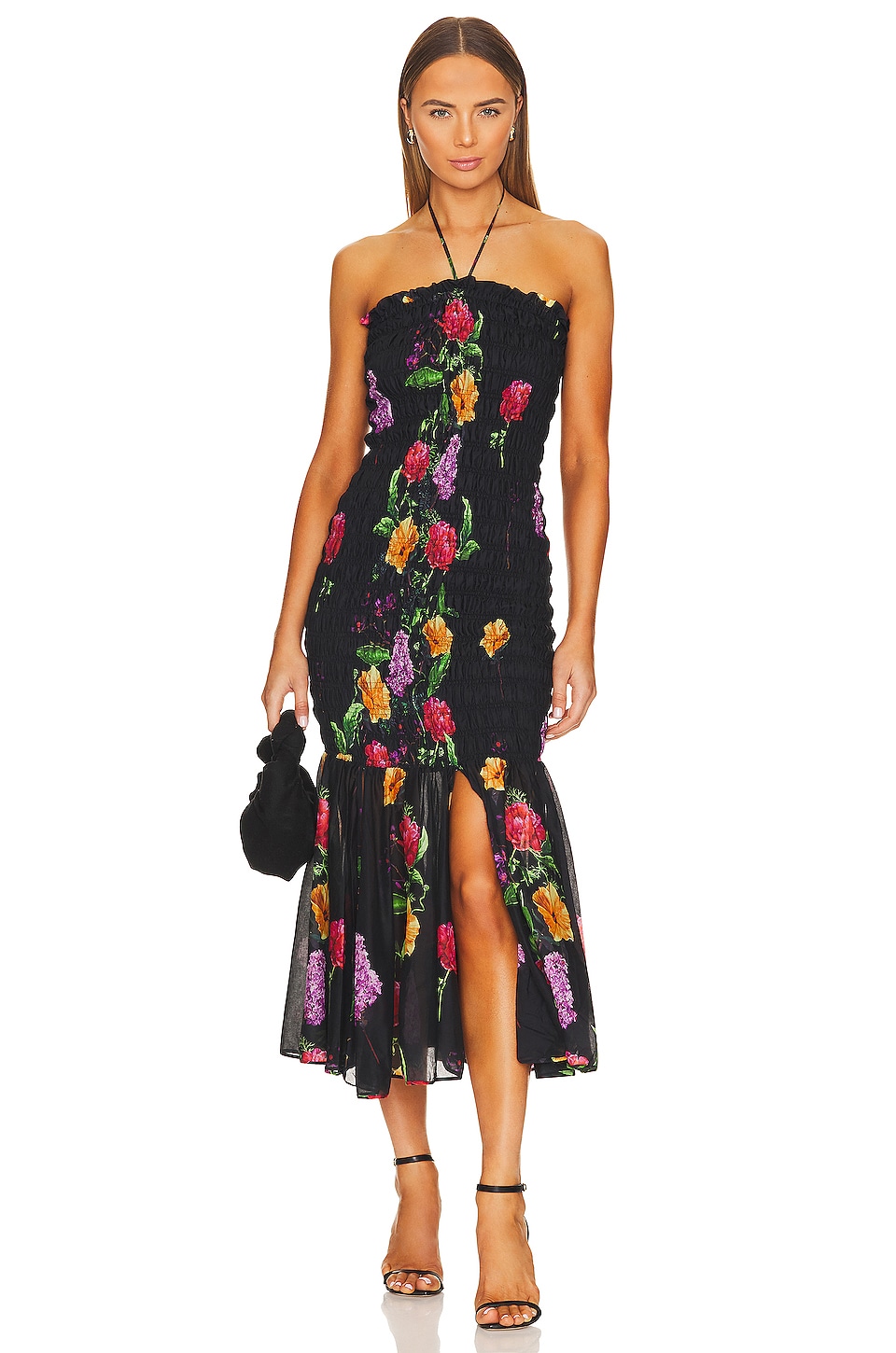 Charo Ruiz Ibiza Cala Long Dress in Black Bonita | REVOLVE