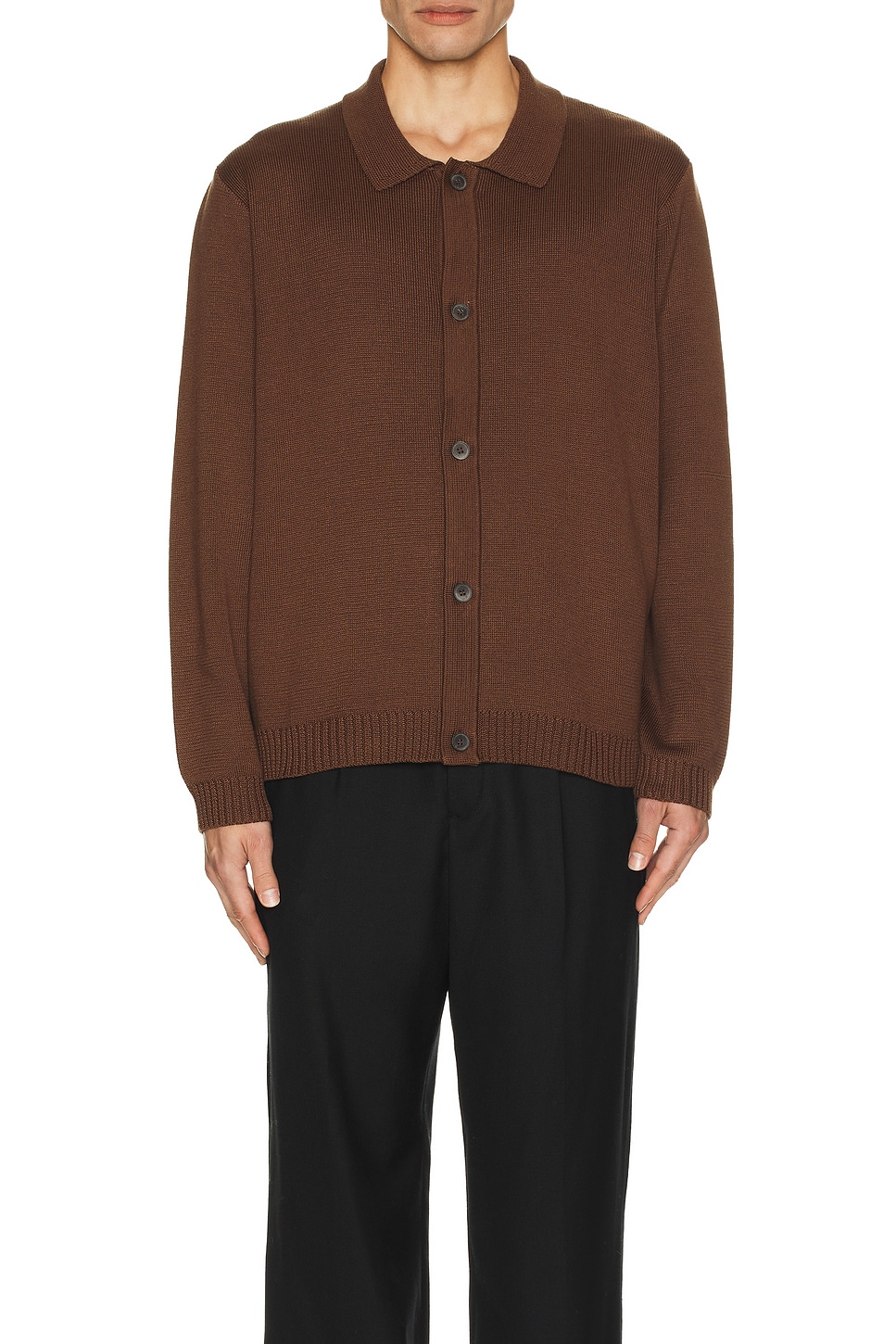 Corridor Button Down Sweater in Brown | REVOLVE