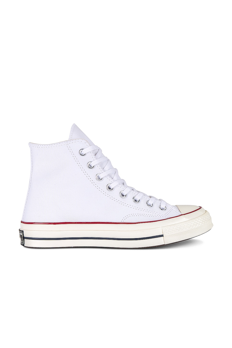 Converse Chuck 70 Canvas Hi Tops in White, Garnet, Egret | REVOLVE