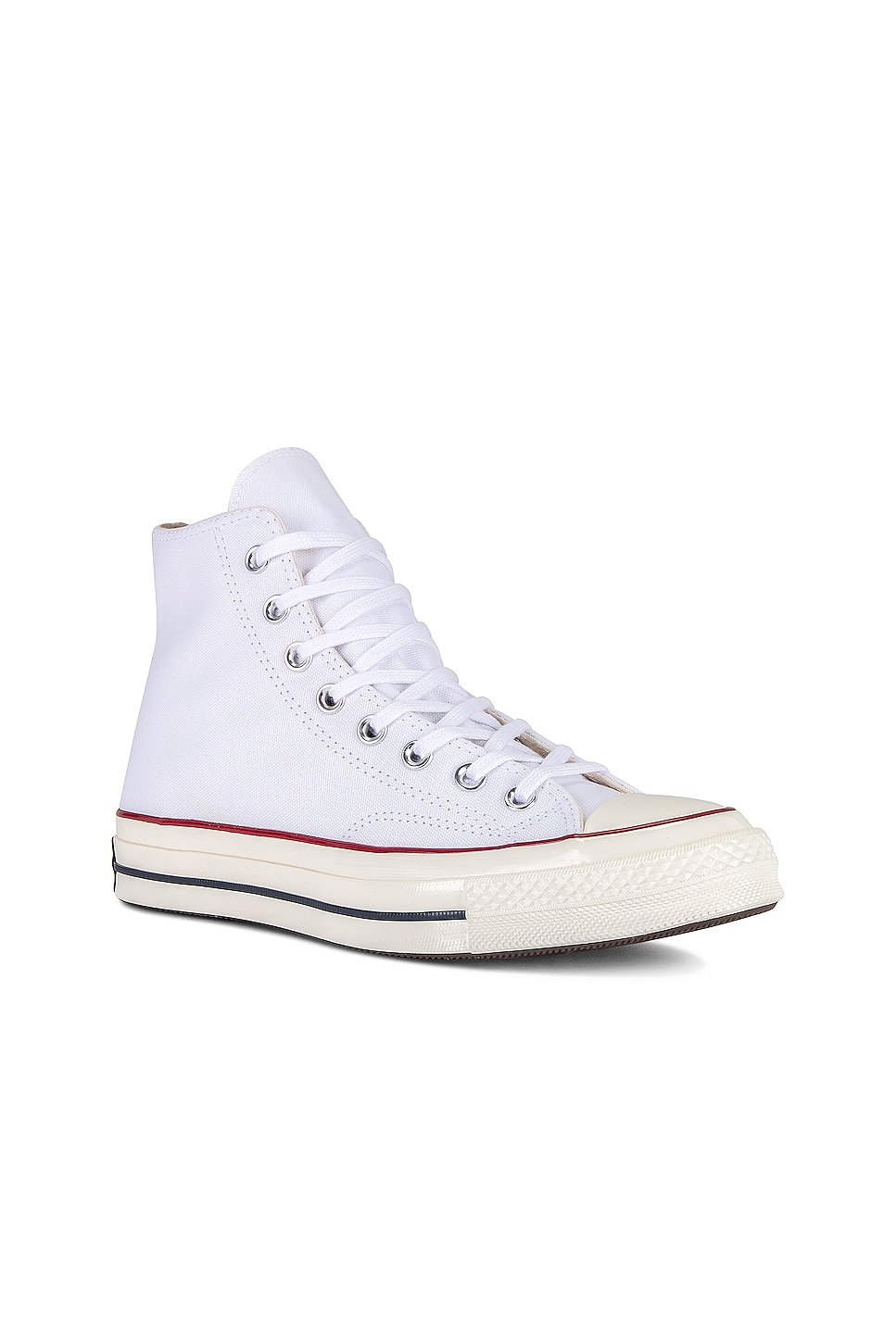 Converse Chuck 70 Canvas Hi Tops in White, Garnet, Egret | REVOLVE