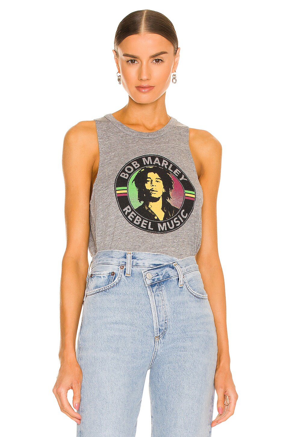 Chaser Basic Muscle Tank in Streaky Grey | REVOLVE