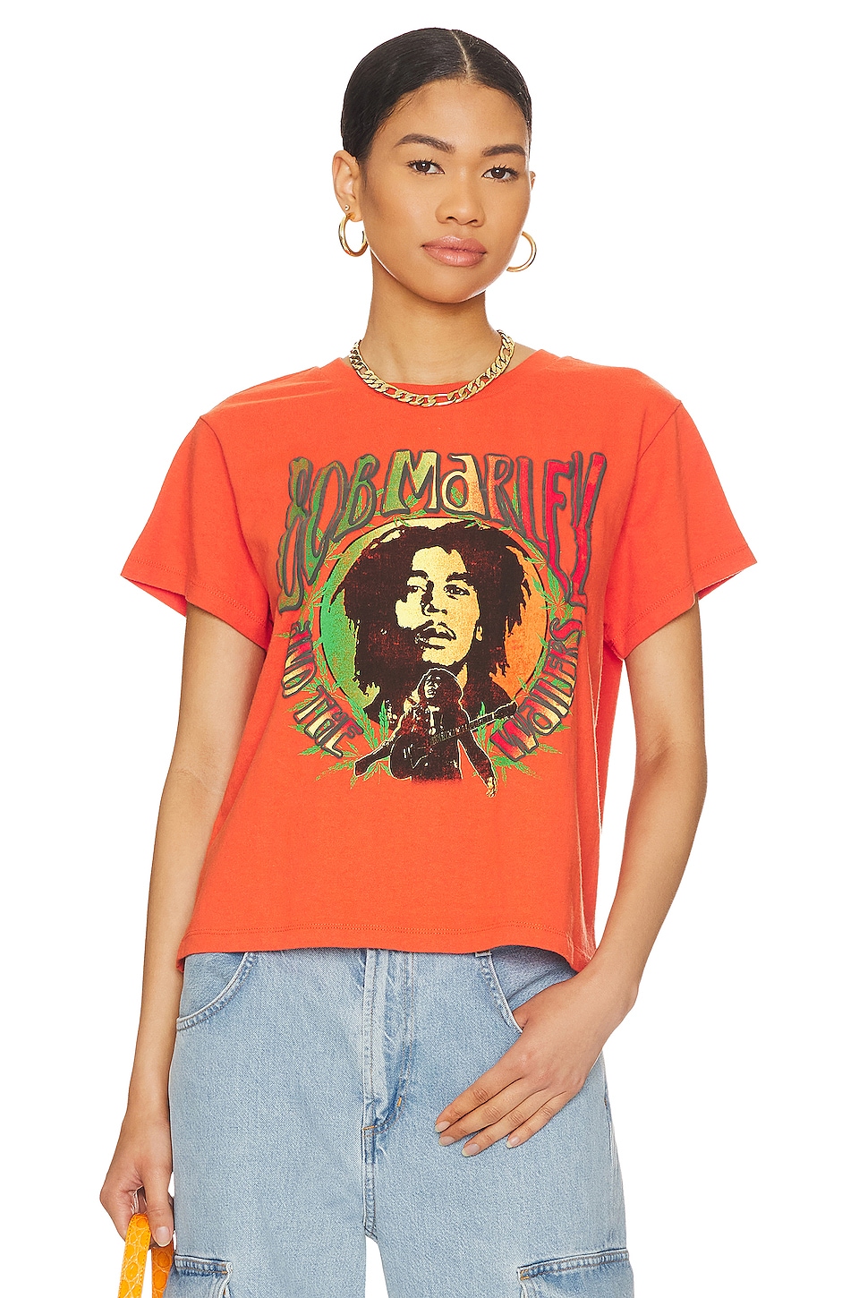 Chaser Rambler Tee in Tiger Lily | REVOLVE