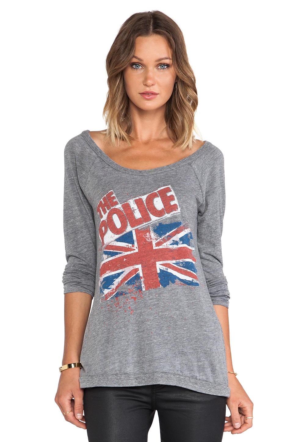 Chaser British Flag Tee in Grey | REVOLVE