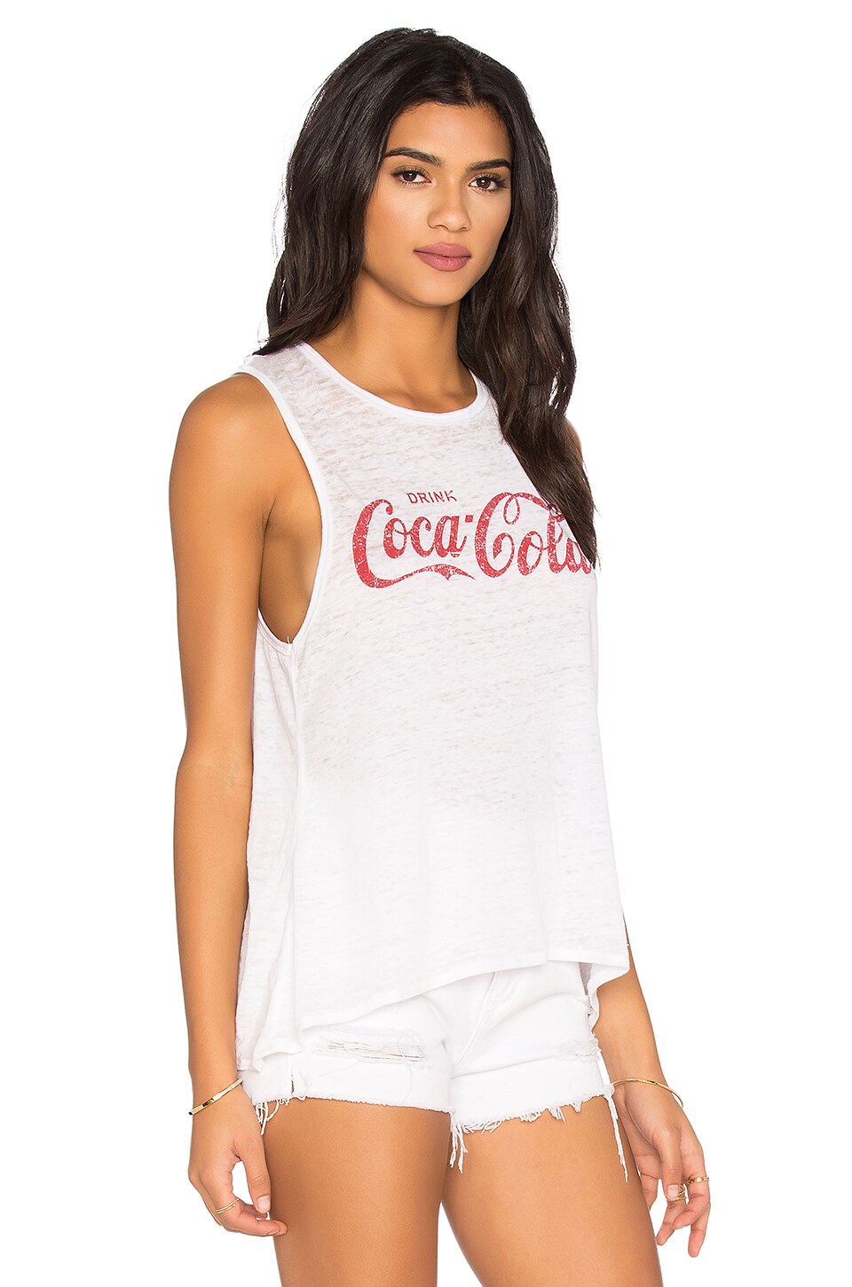 Chaser Coca Cola "Drink A Coke" Tank in White | REVOLVE