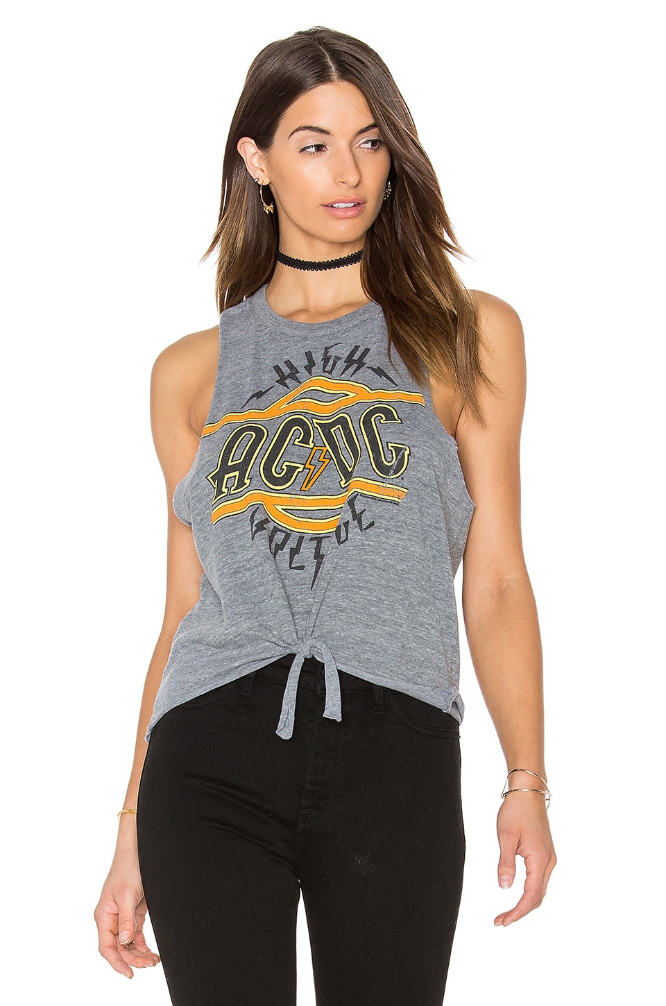 Chaser ACDC High Voltage Tank in Streaky Grey | REVOLVE