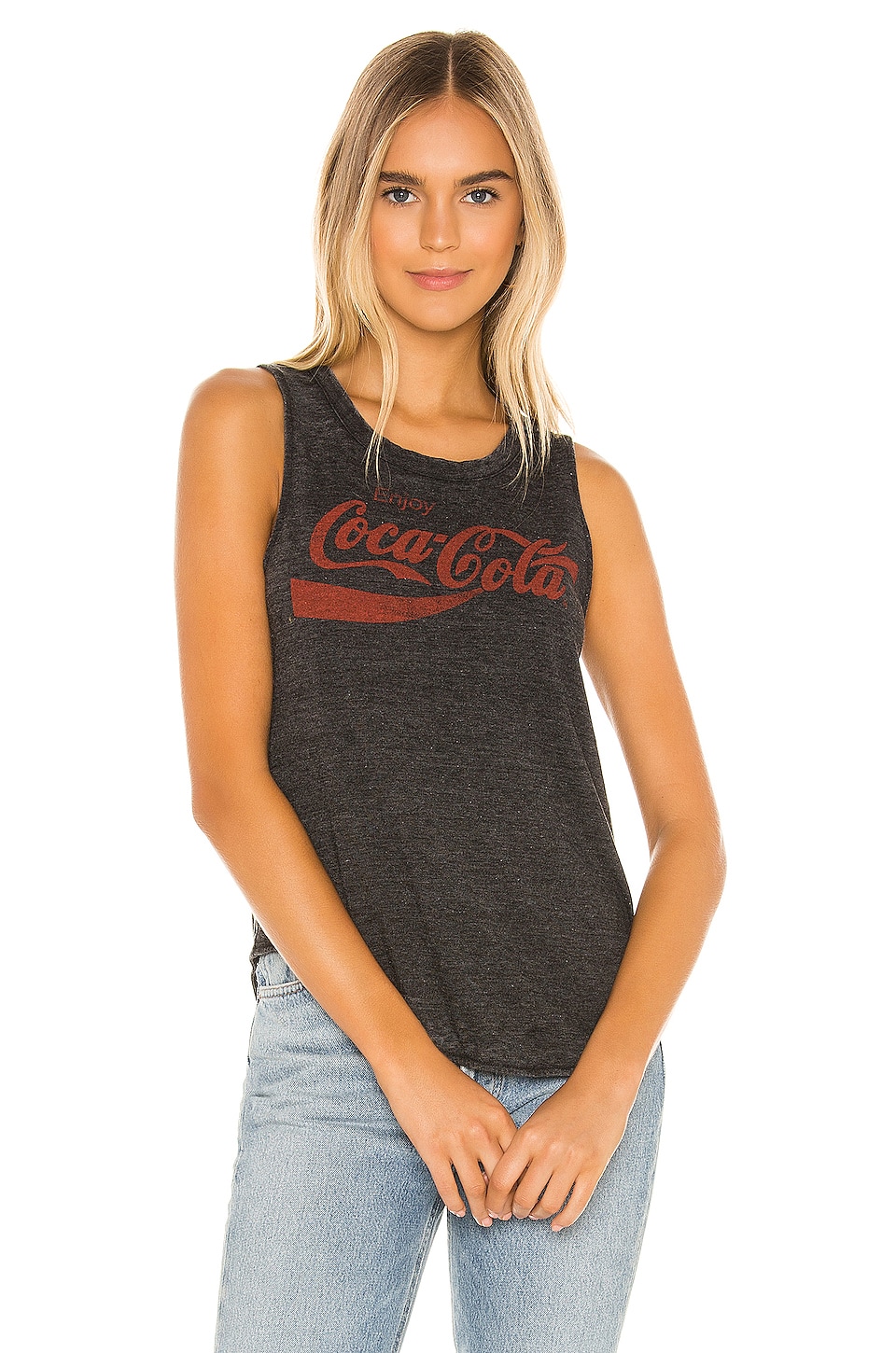Chaser Enjoy Coca Cola Tank in Black | REVOLVE