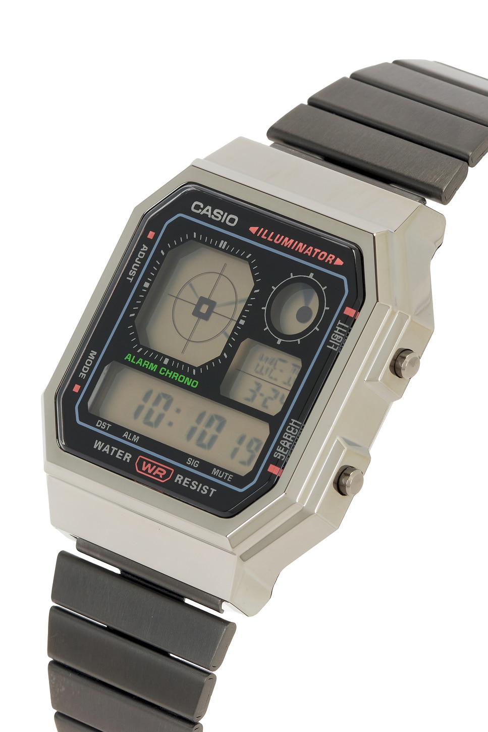 Casio A130 Series Watch in Metal Gunmetal | REVOLVE
