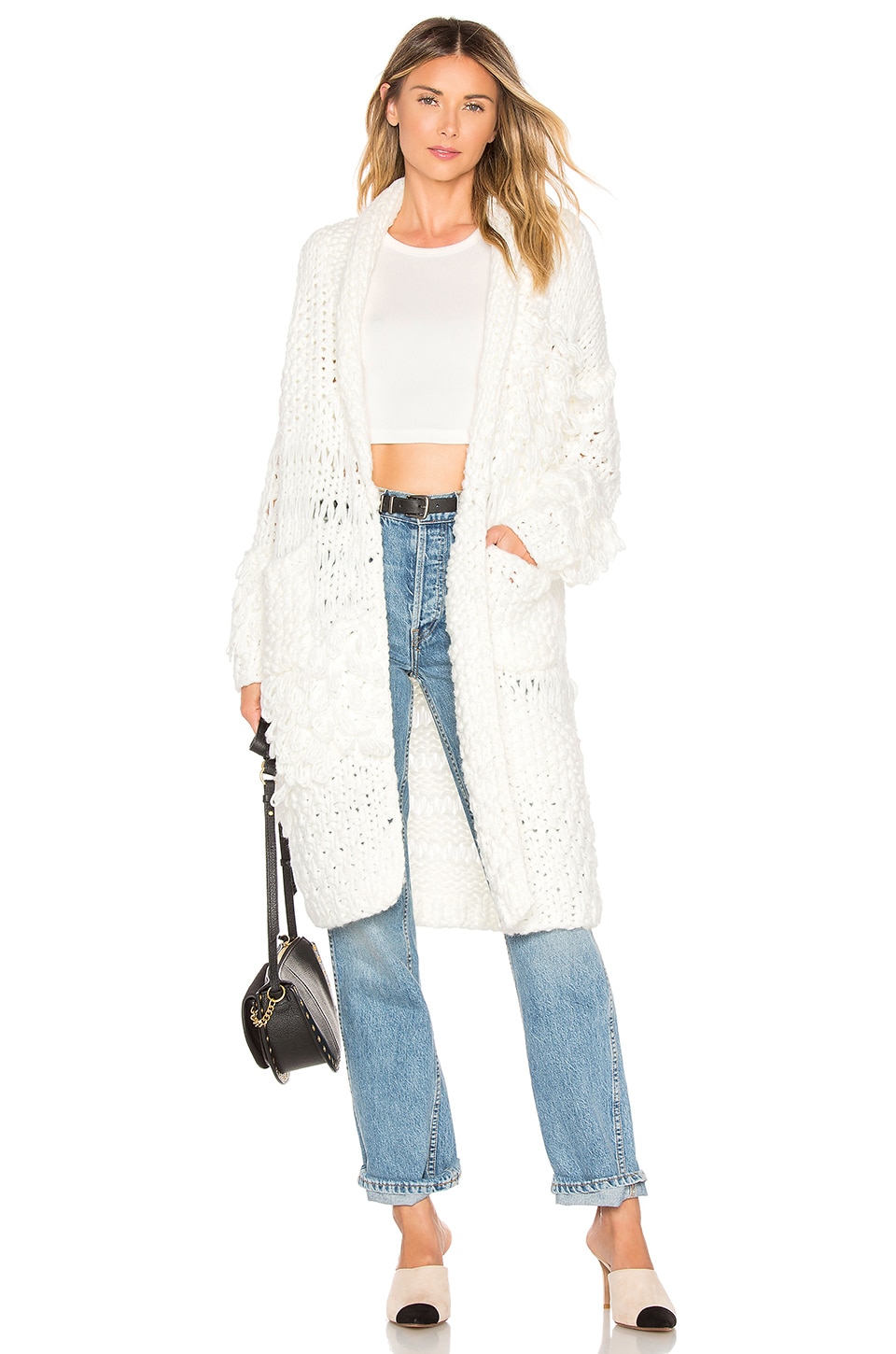 Chrissy Teigen x REVOLVE Elijah Cardigan in Cream | REVOLVE
