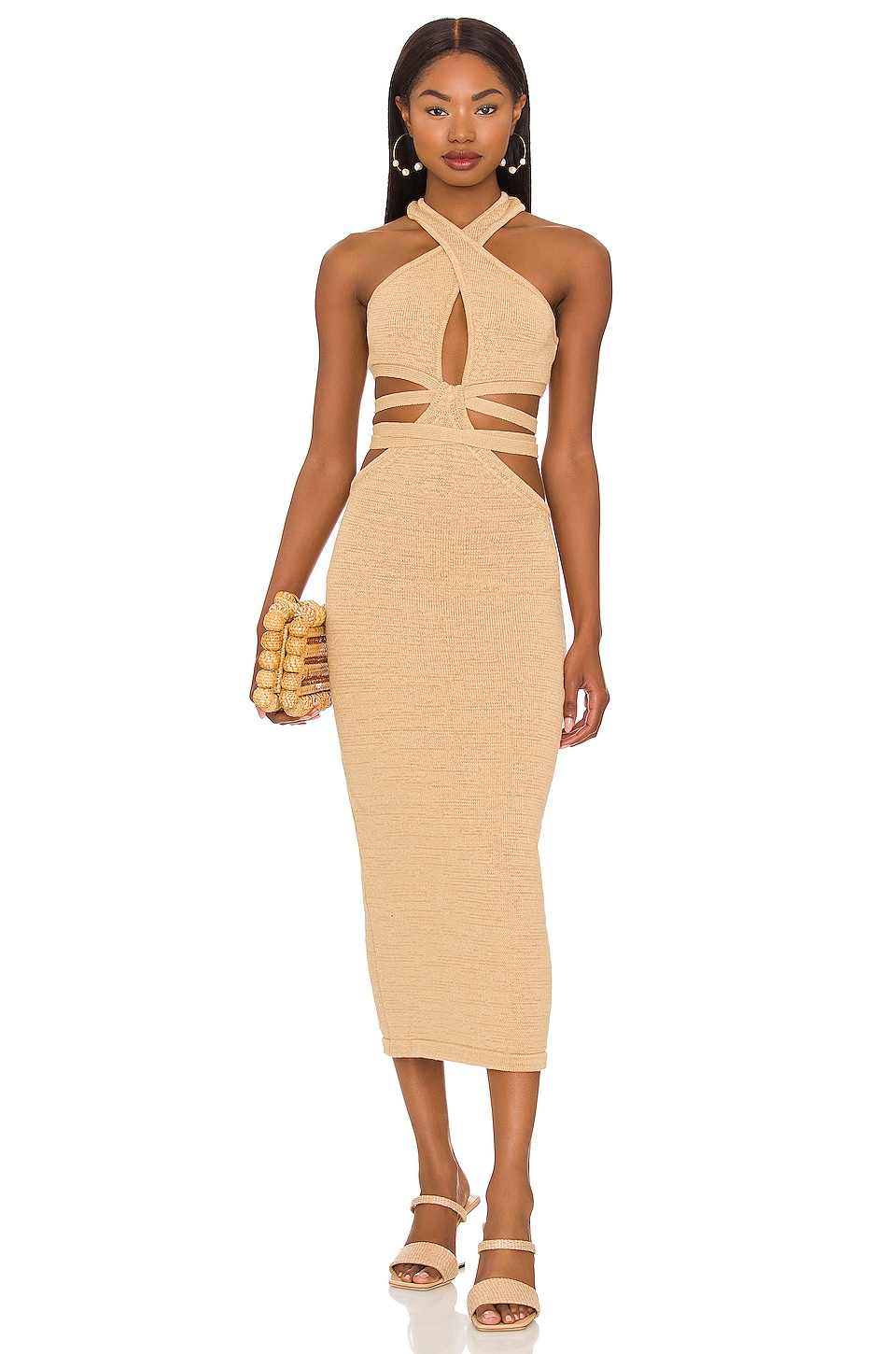 Cult Gaia Aziza Dress in Sand | REVOLVE