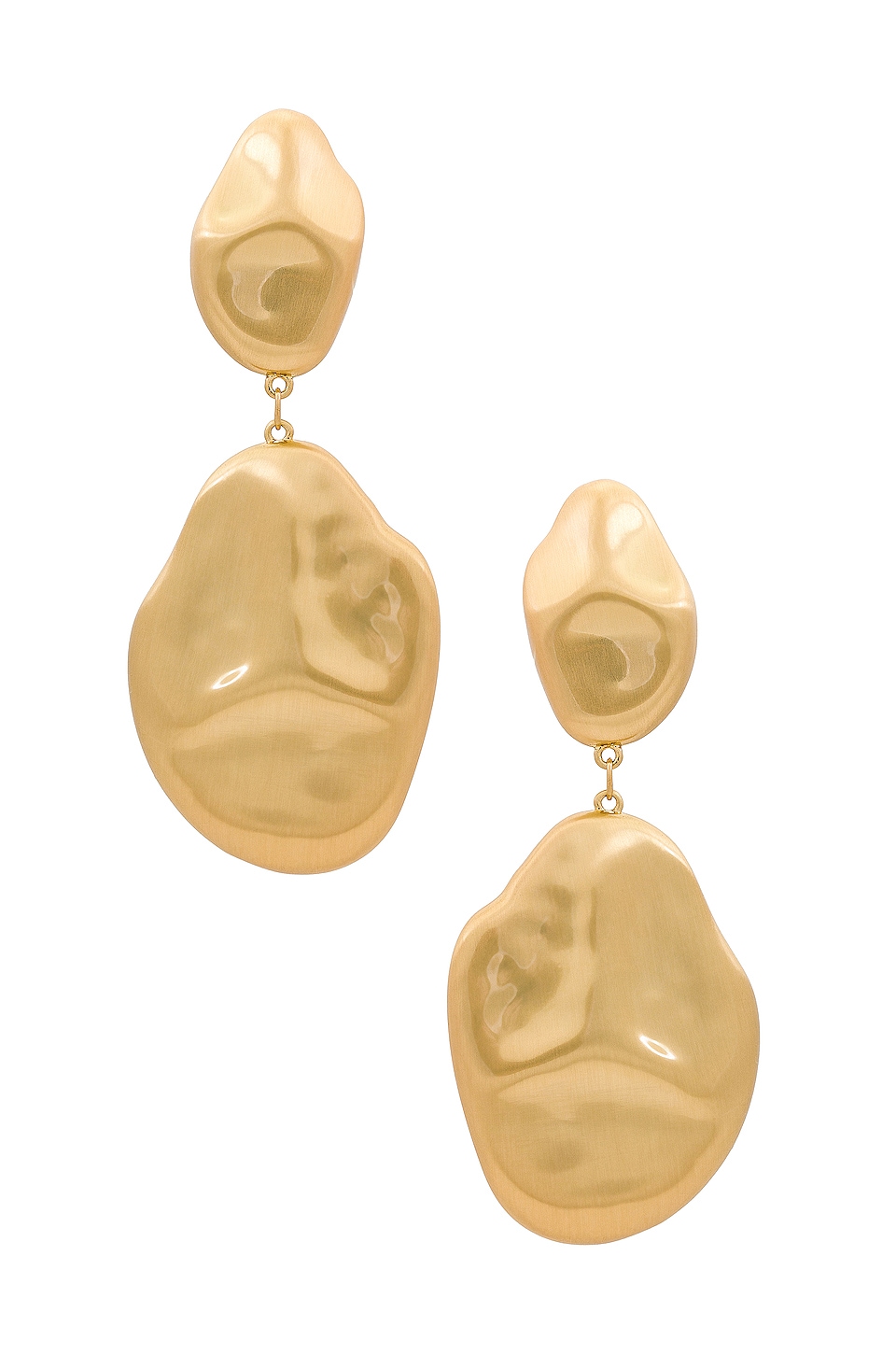Cult Gaia Dunia Earring in Brushed Brass | REVOLVE