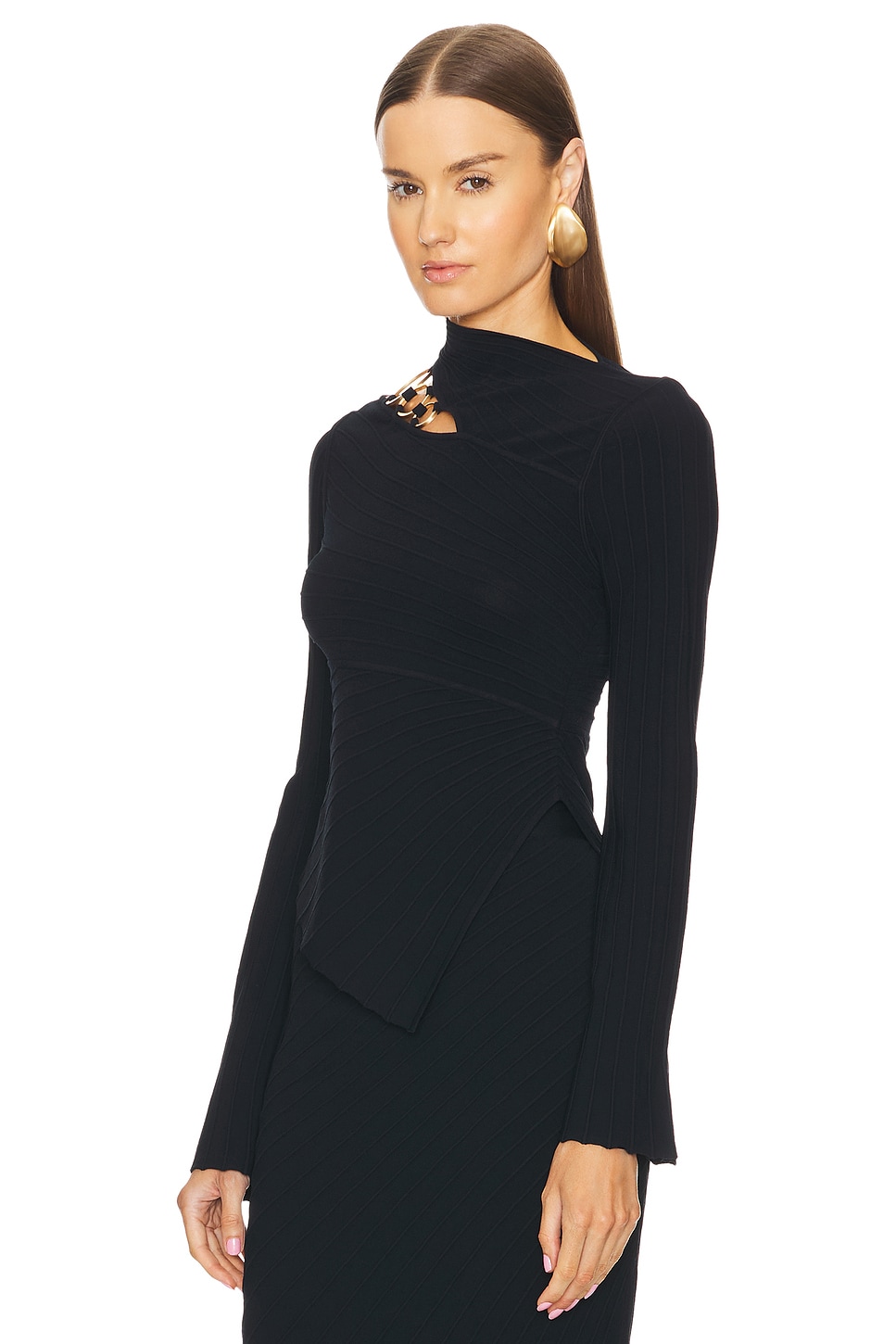 Cult Gaia Ekko Knit Top in Black | REVOLVE