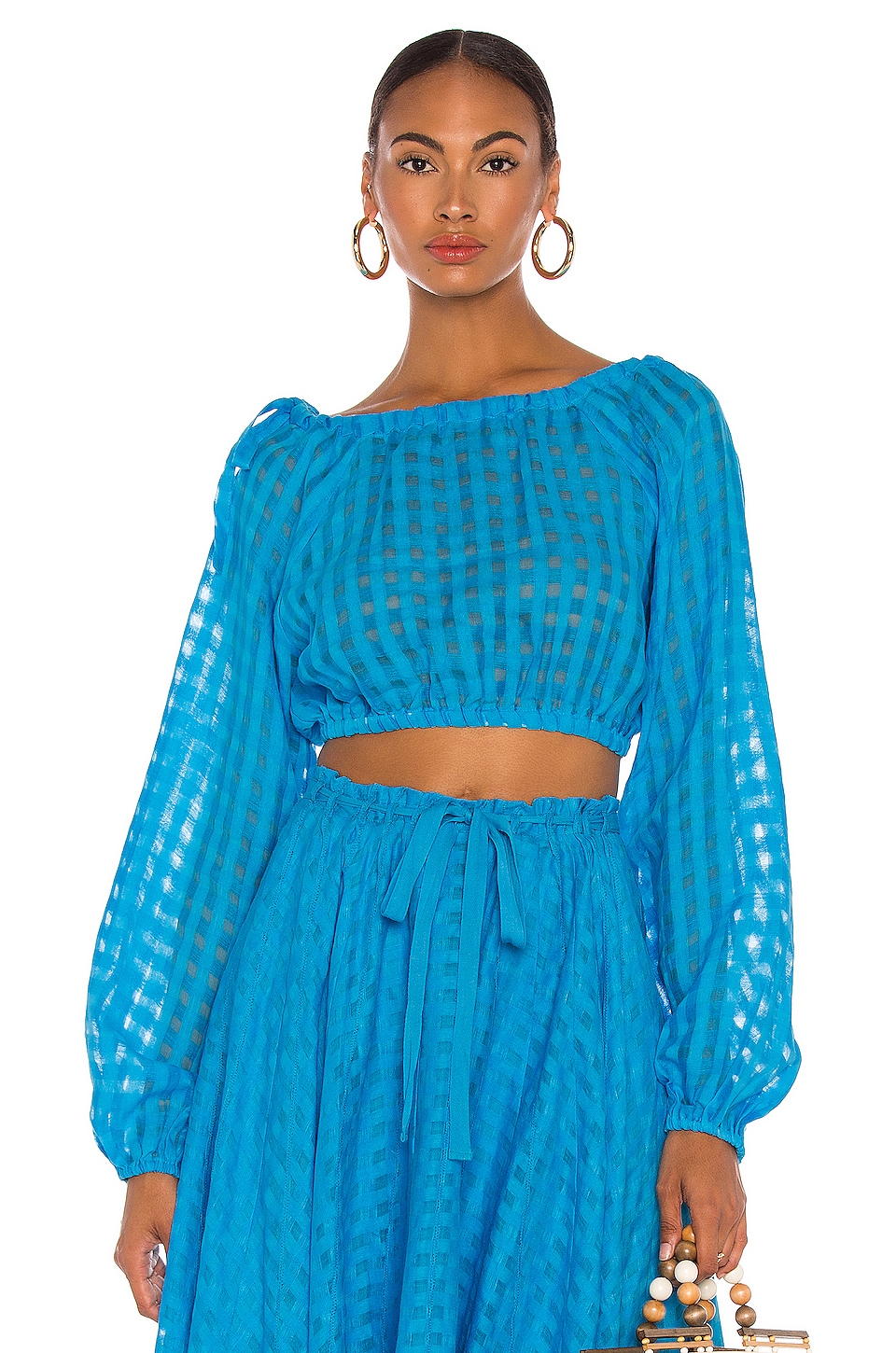 Cult Gaia Bria Top in Aqua | REVOLVE