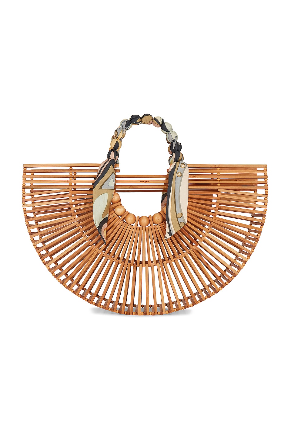 Cult Gaia Gaia's Fan Ark Top Handle Bag in Natural | REVOLVE