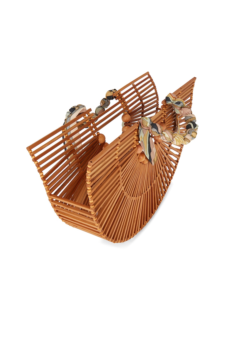 Cult Gaia Gaia's Fan Ark Top Handle Bag in Natural | REVOLVE