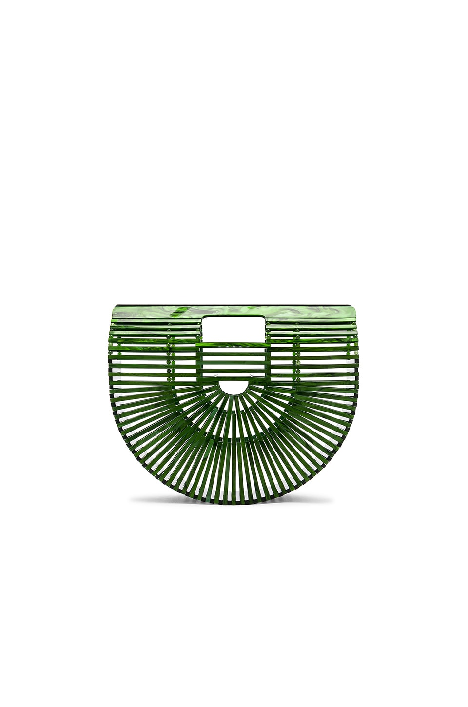 Cult Gaia Small Acrylic Ark Bag in Malachite | REVOLVE