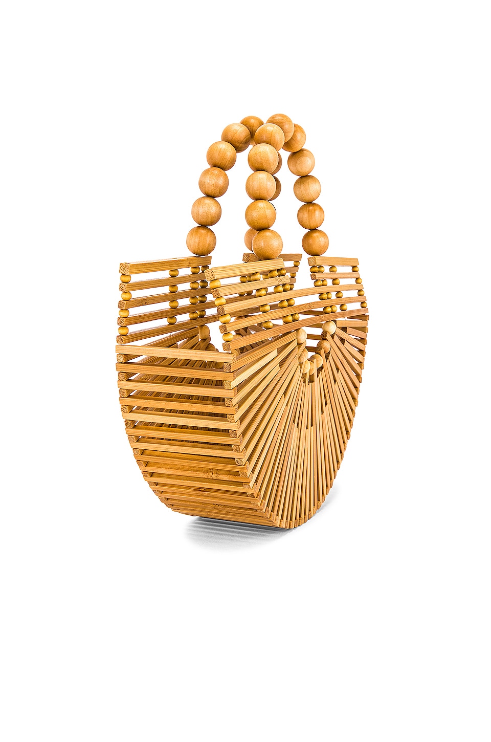 Cult Gaia Mini Fan Ark Bag in Natural | REVOLVE