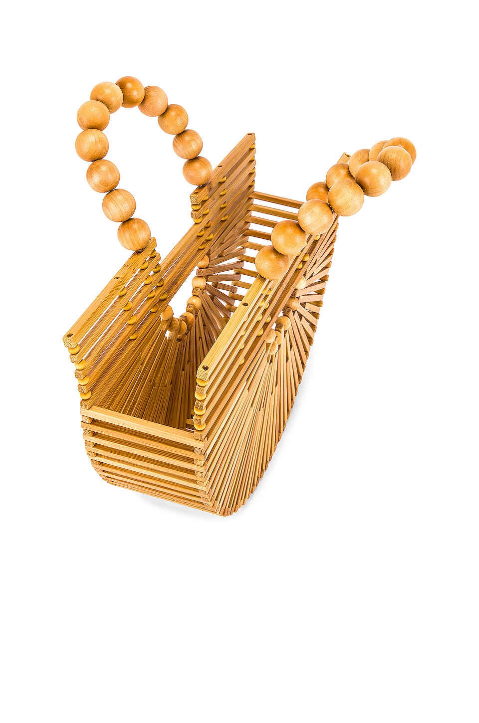 Cult Gaia Mini Fan Ark Bag in Natural | REVOLVE