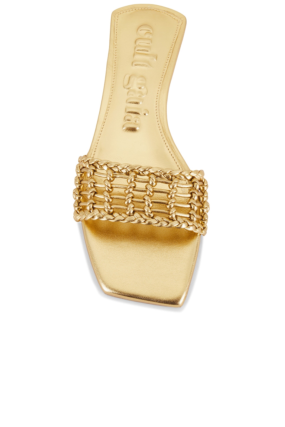 Cult Gaia Maya Sandal in Brass | REVOLVE
