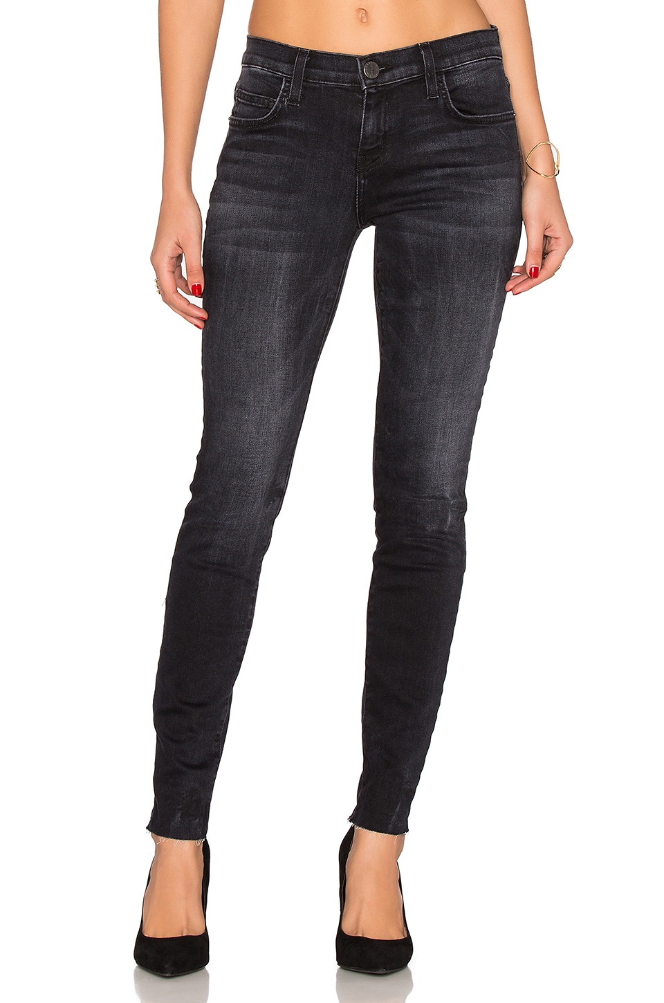 Current/Elliott The Unfinished Hem Ankle Skinny in Bad Company | REVOLVE