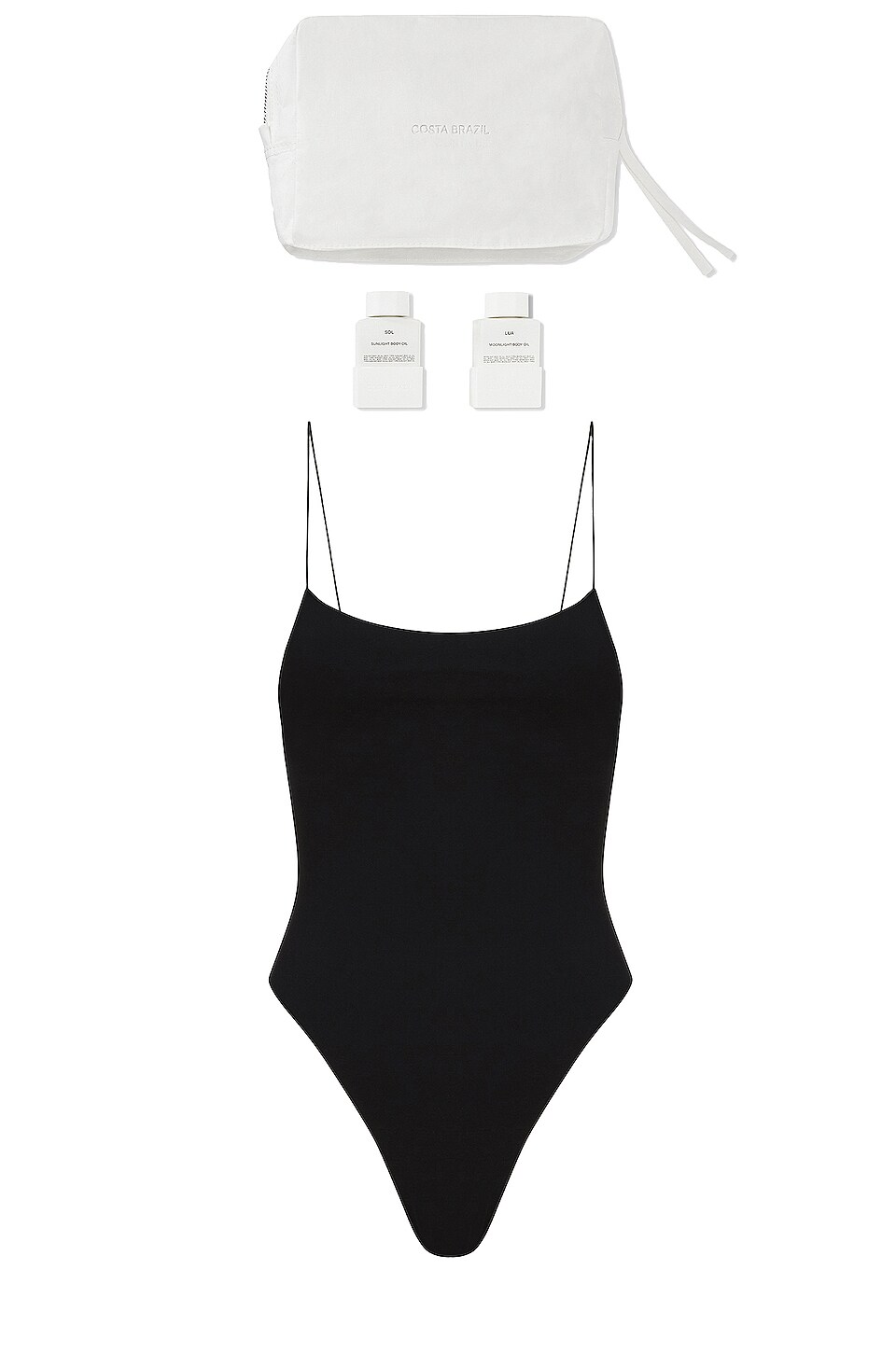Costa Brazil x Tropic Of C Swim & Skin One Piece Kit in Black | REVOLVE