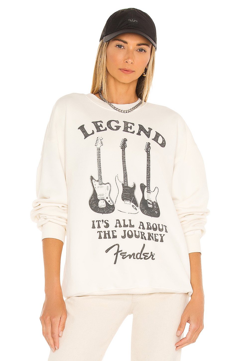 DAYDREAMER Fender Legend Oversized Crew Sweatshirt in Stone Vintage ...