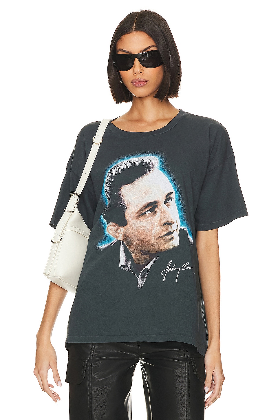 DAYDREAMER Johnny Portrait Merch Tee in Vintage Black | REVOLVE