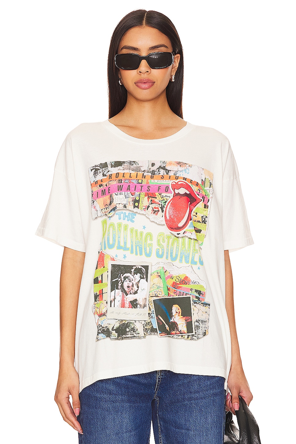 DAYDREAMER Rolling Stones Time Waits For No One in Vintage White | REVOLVE
