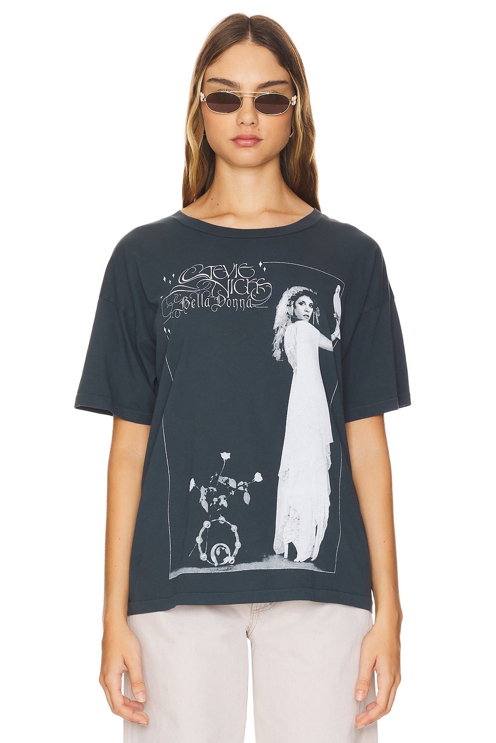 DAYDREAMER Stevie Nicks Bella Donna Merch Tee in Vintage Black | REVOLVE