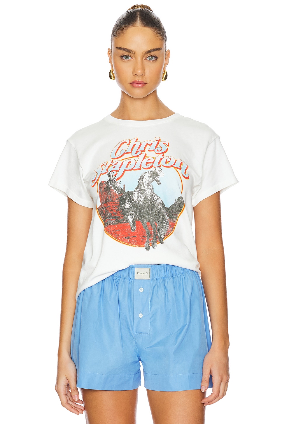 DAYDREAMER Chris Stapleton Horse And Canyons Tour Tee in Vintage White ...