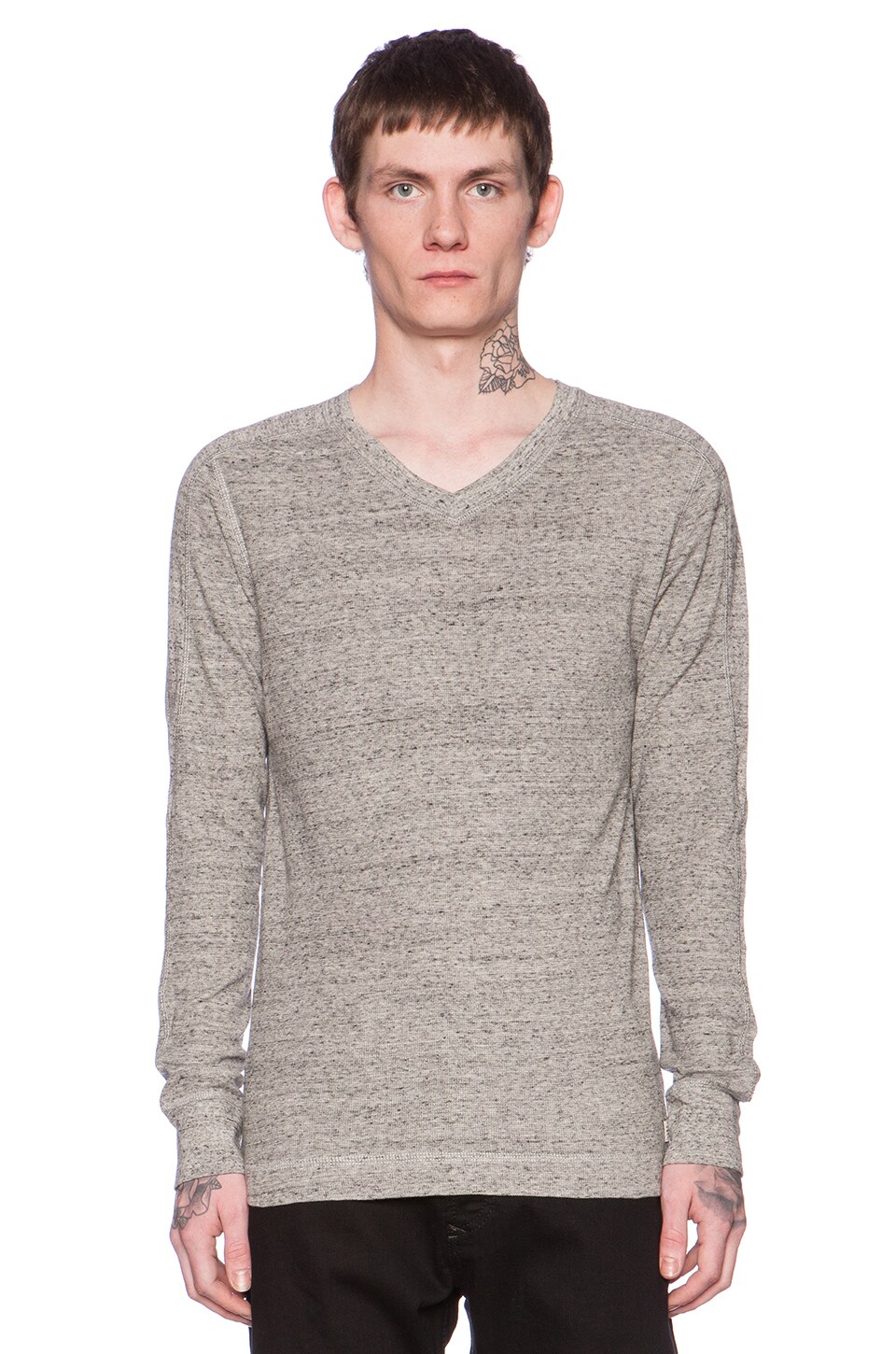 Diesel Alexir Sweatshirt Hood in Dark Heather Grey | REVOLVE