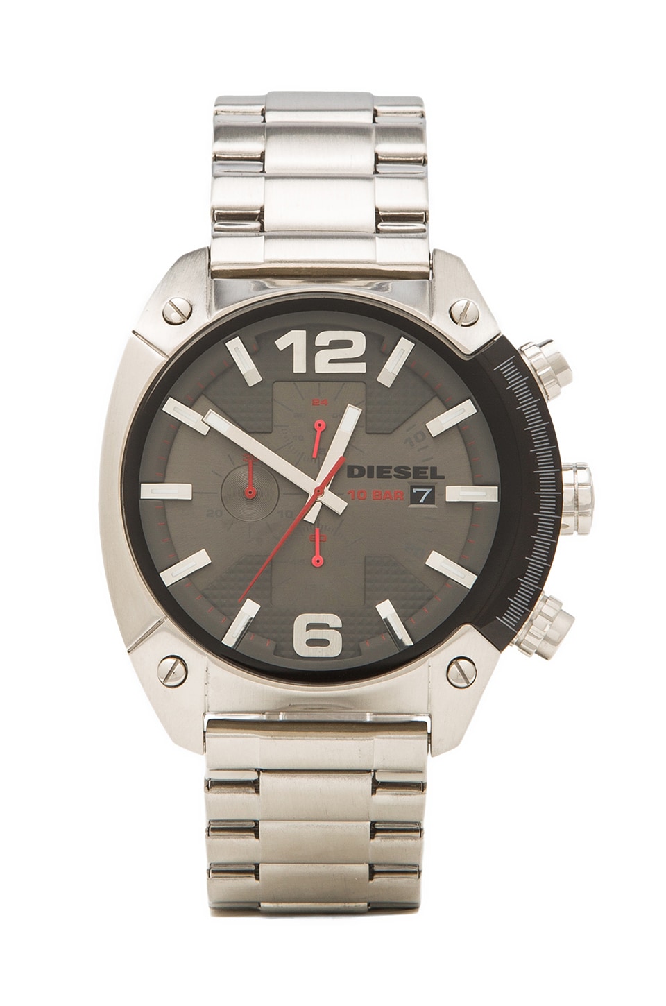 Diesel Overflow DZ4298 50mm in Silver/ Black in Silver & Black | REVOLVE