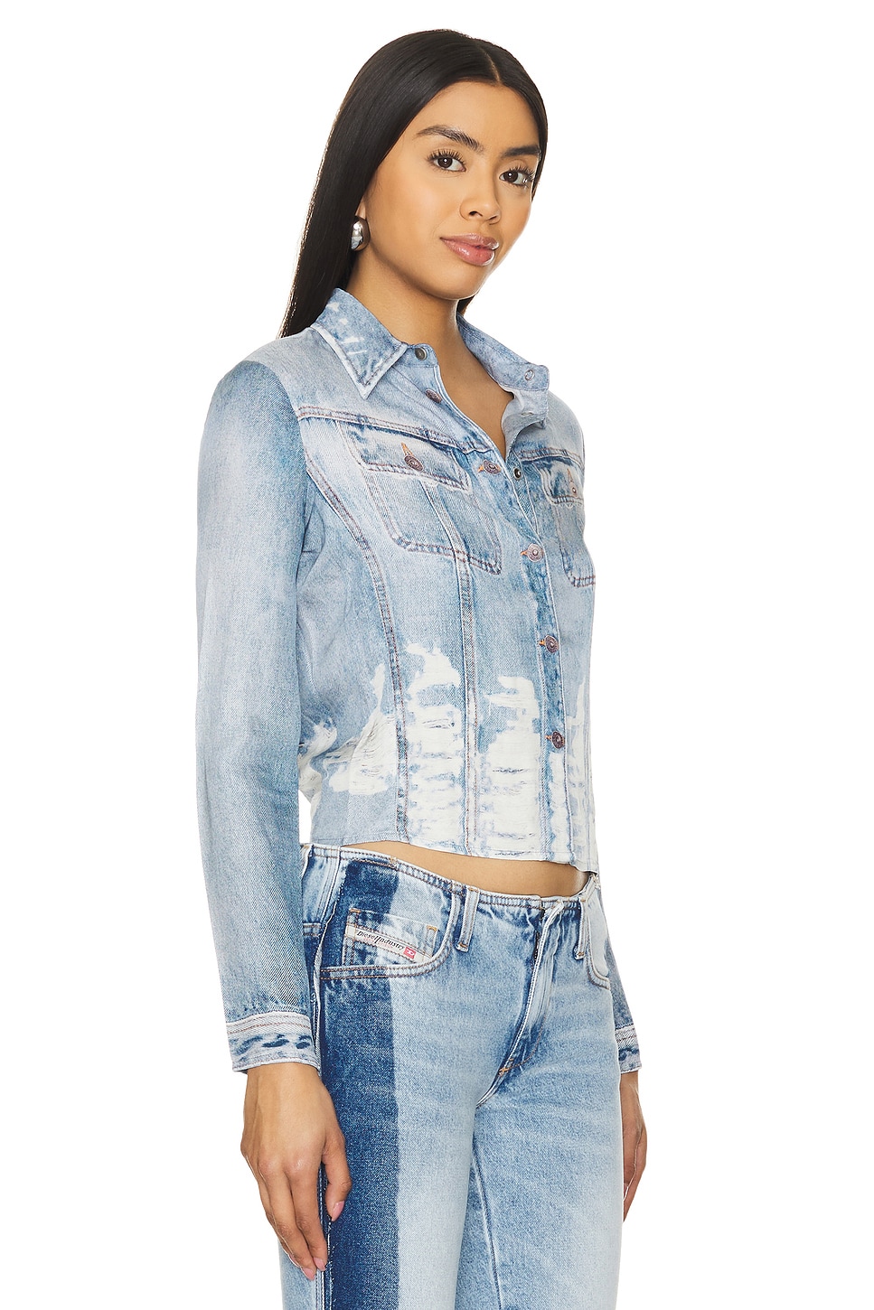 Diesel Lorelle Shirt in Blue | REVOLVE