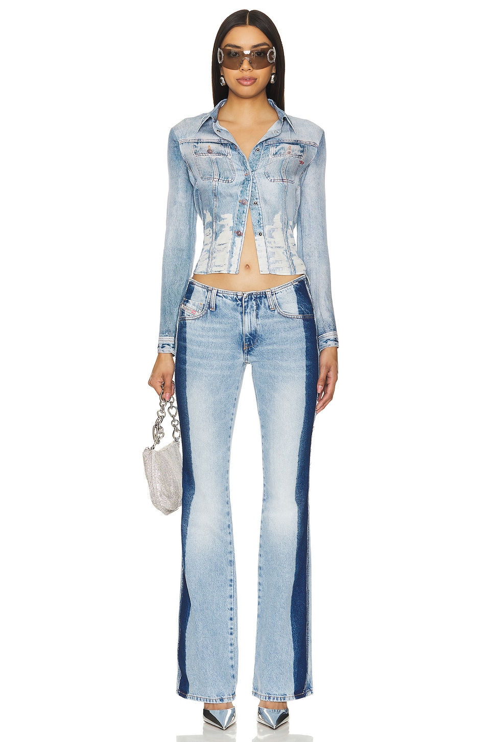 Diesel Lorelle Shirt in Blue | REVOLVE