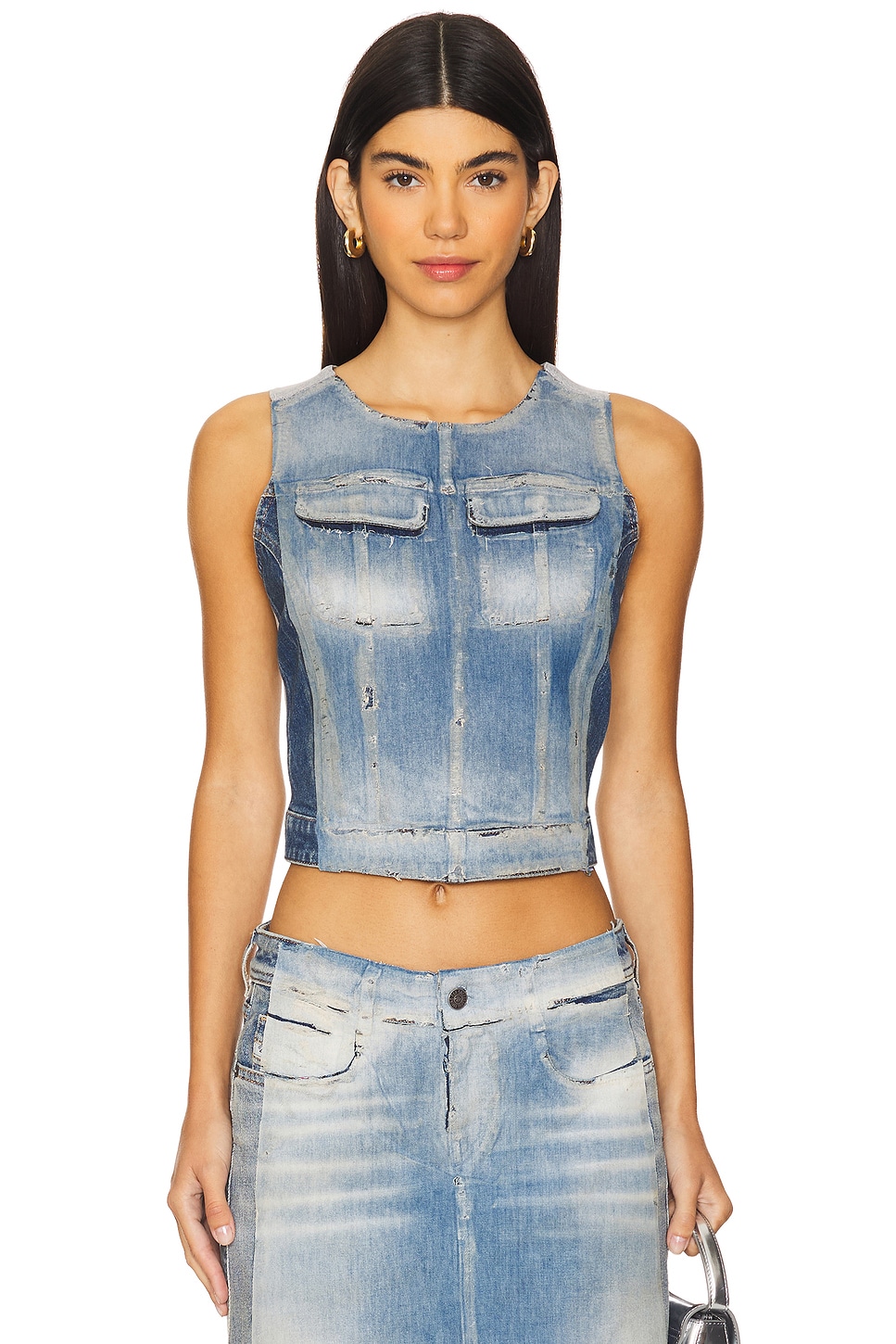 Diesel Debenedictas Top in Denim | REVOLVE