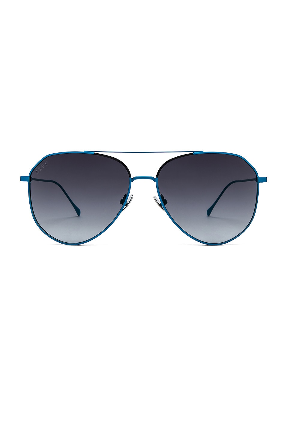 DIFF EYEWEAR Dash in Neon Blue & Grey Gradient | REVOLVE