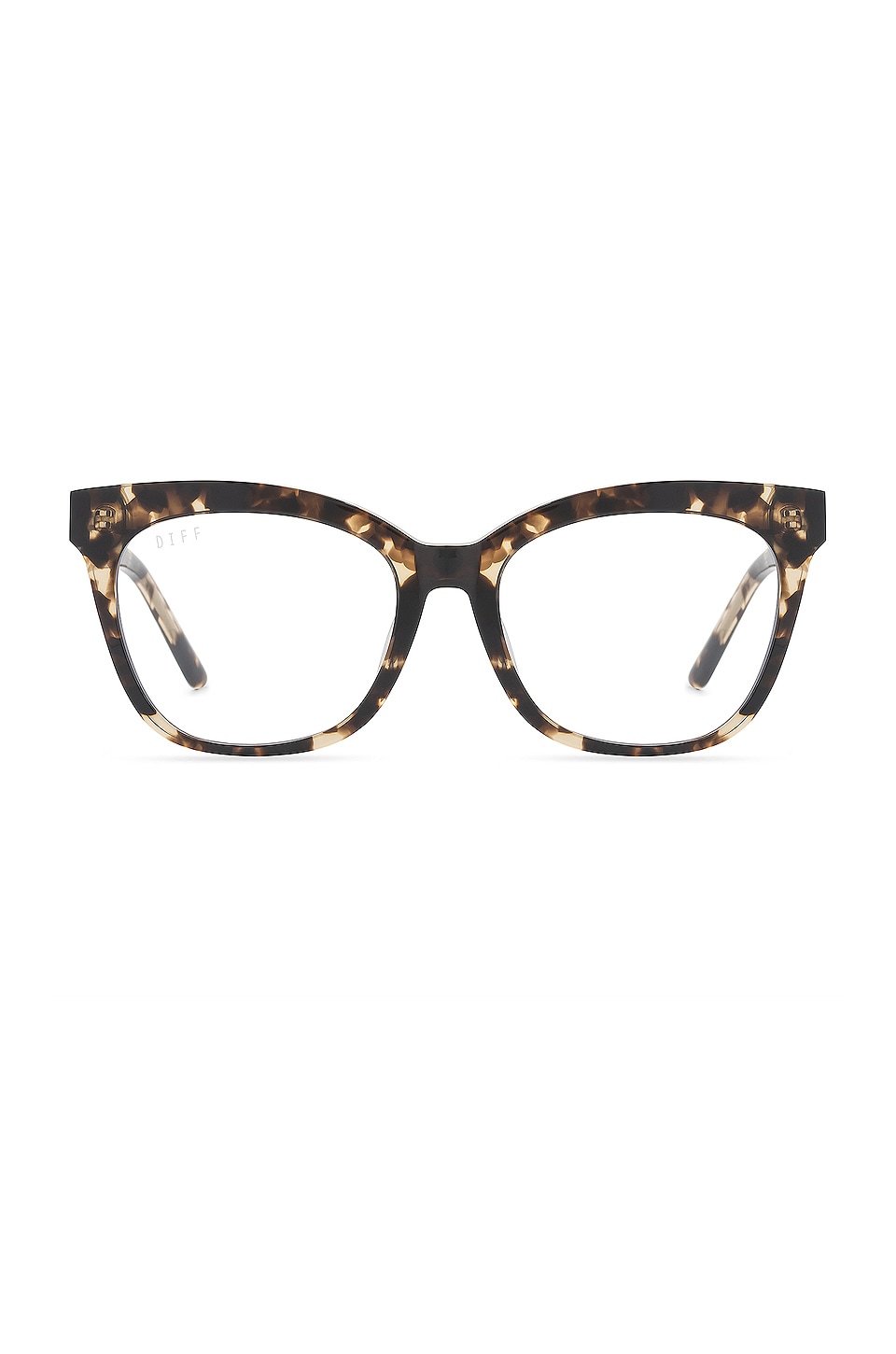 DIFF EYEWEAR Winston in Espresso Tortoise & Blue Light Tech | REVOLVE
